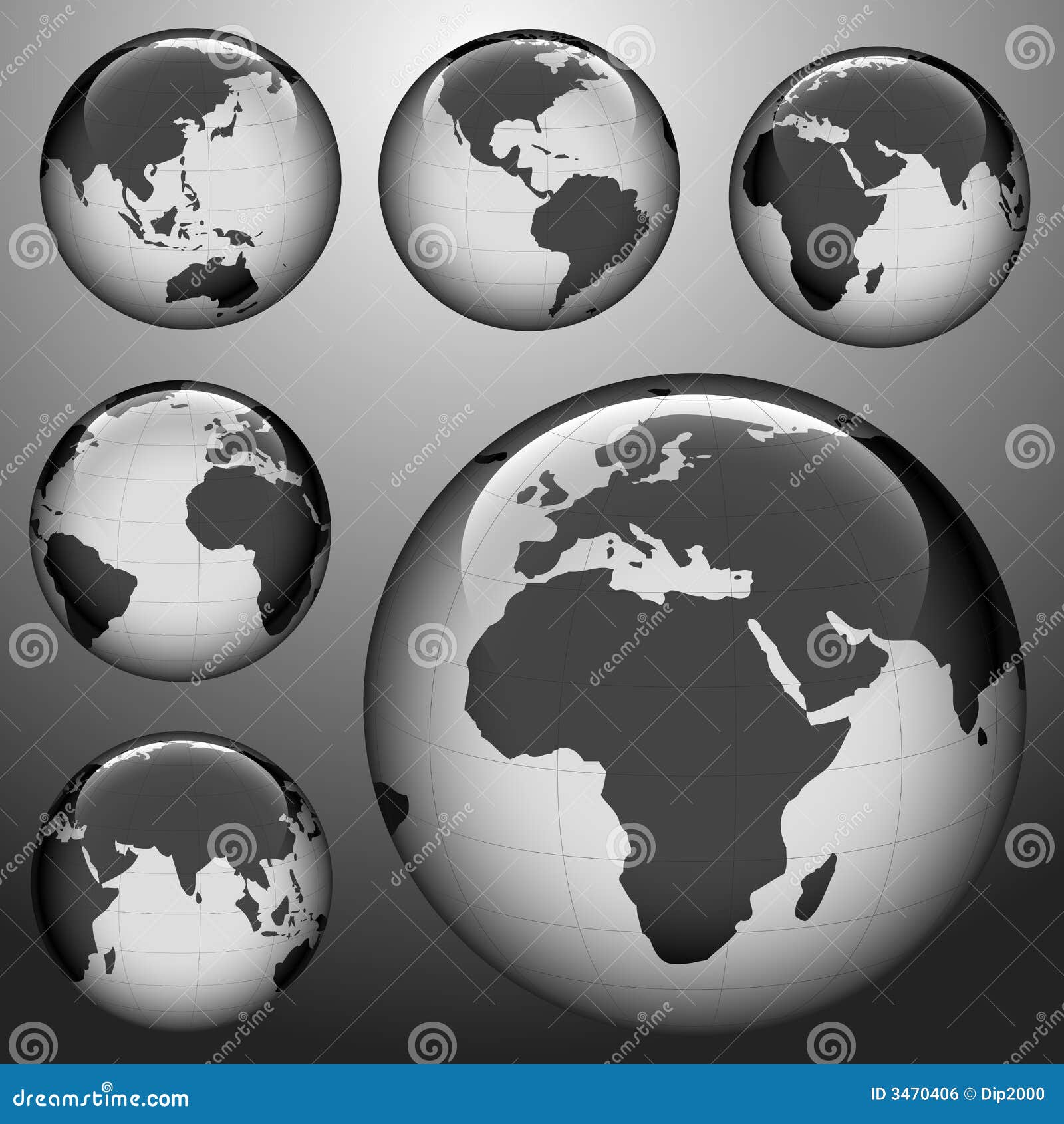 Shiny earth map stock vector. Illustration of globe, glossy - 3470406