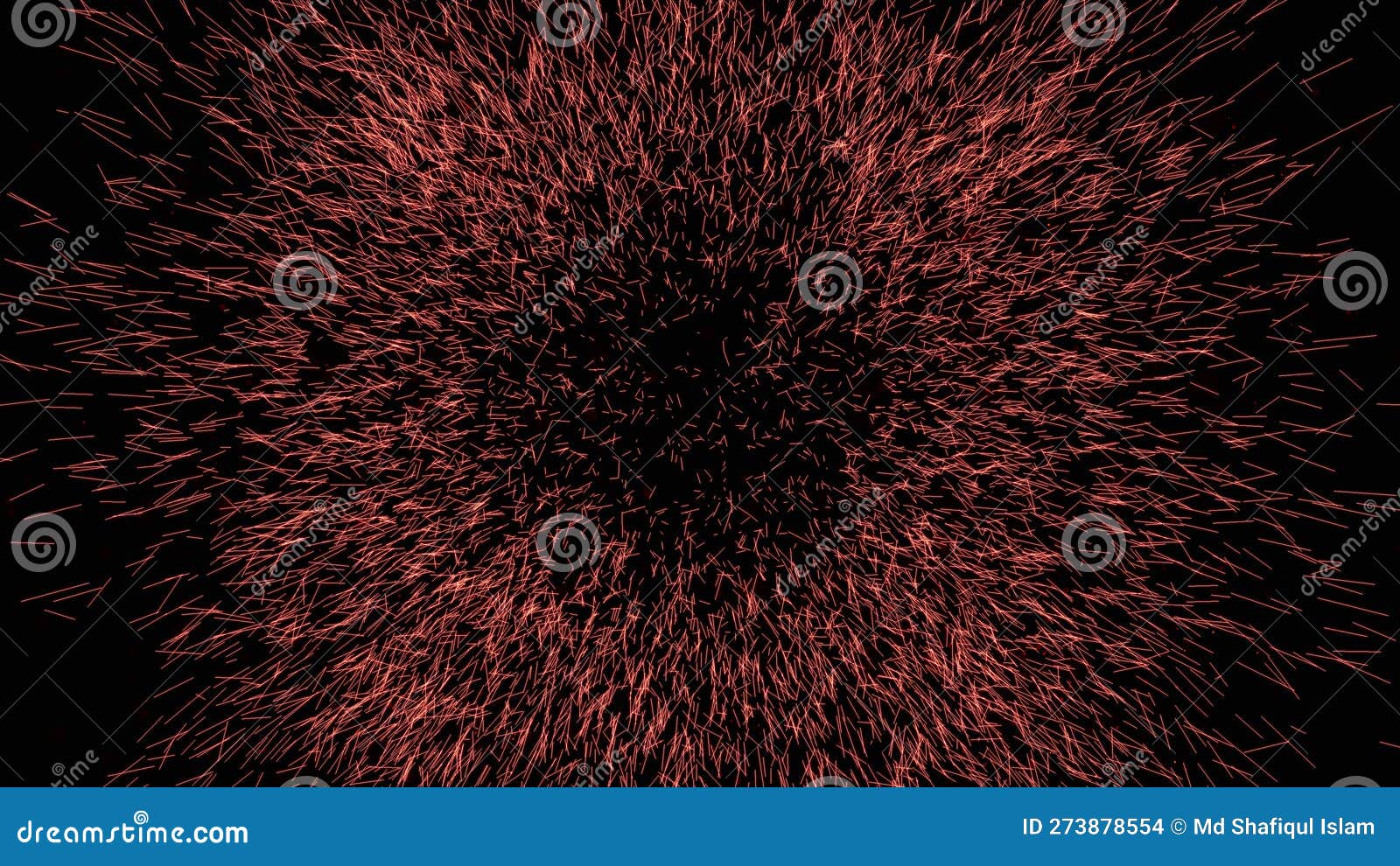 Shiny Fire Rays. Fire Explosion. Extremely Hot Explosion with Sparks ...