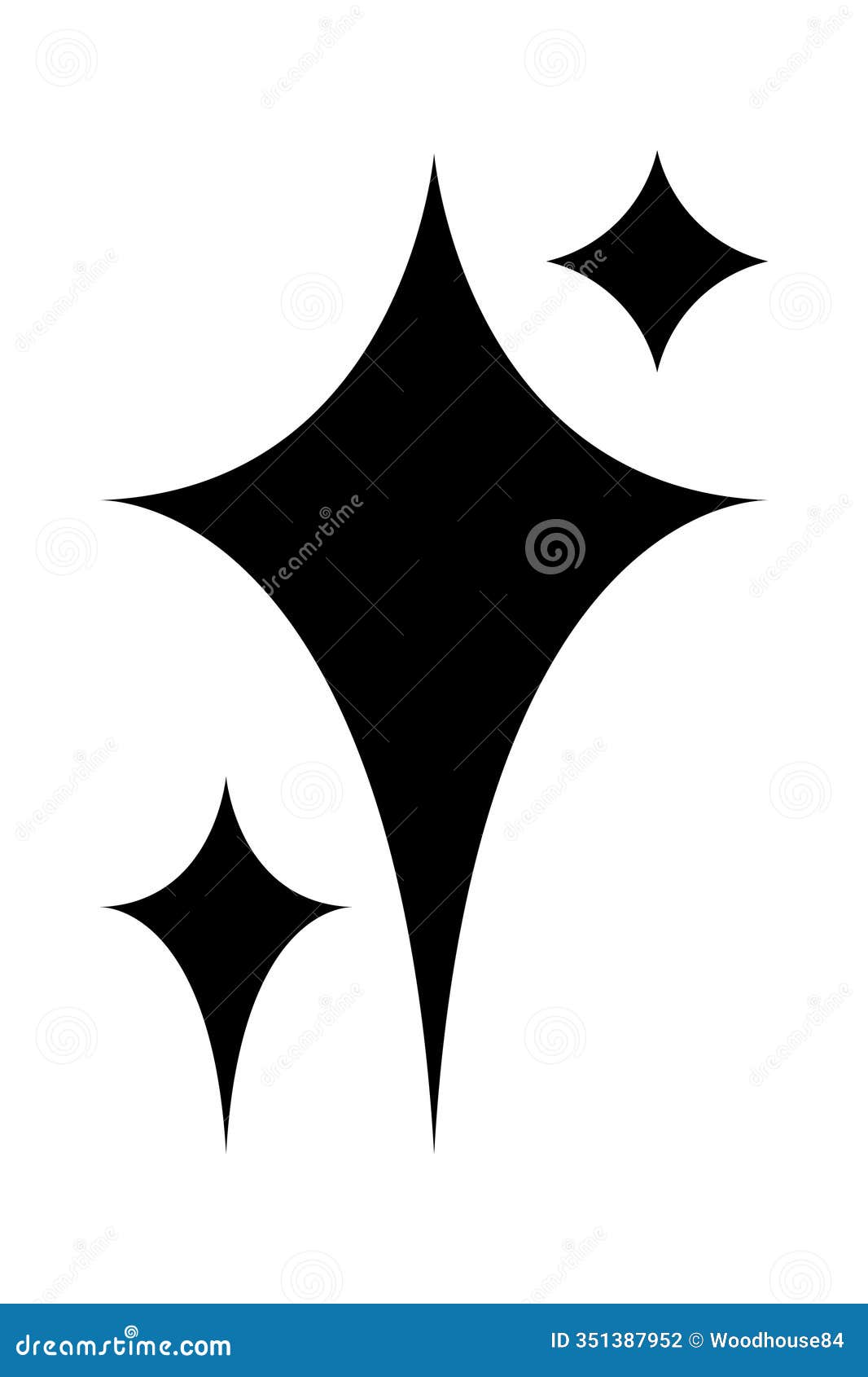 Shiny Flash Sparkling Stars Shape Stock Illustration - Illustration of ...