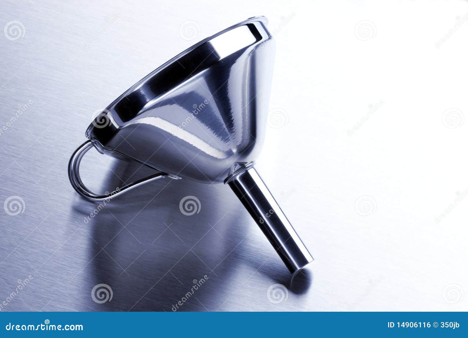 Shiny funnel stock photo. Image of cooking, metal, funnel - 14906116