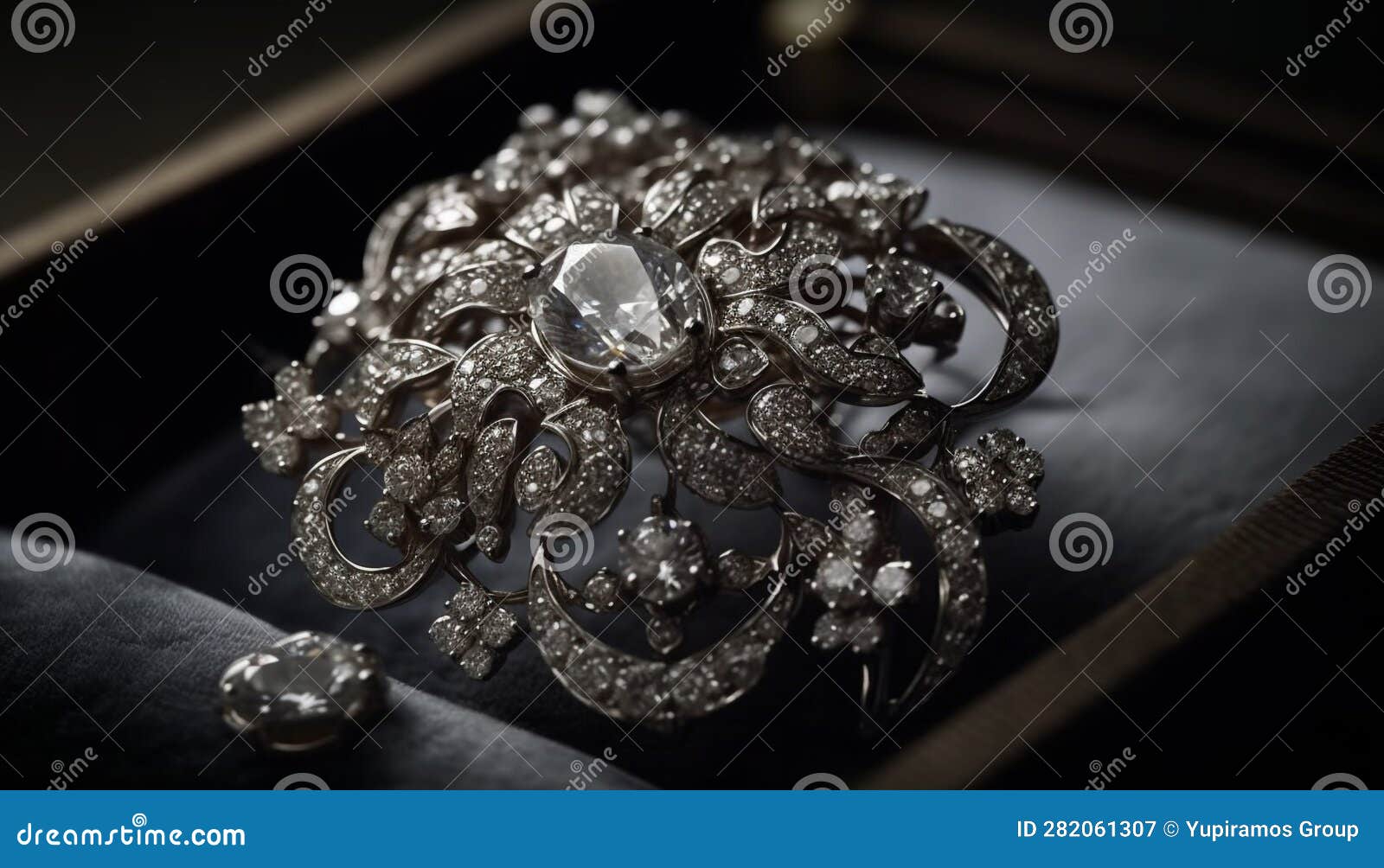 Shiny Gemstone Jewelry, a Symbol of Wealth and Elegance Generated by AI ...