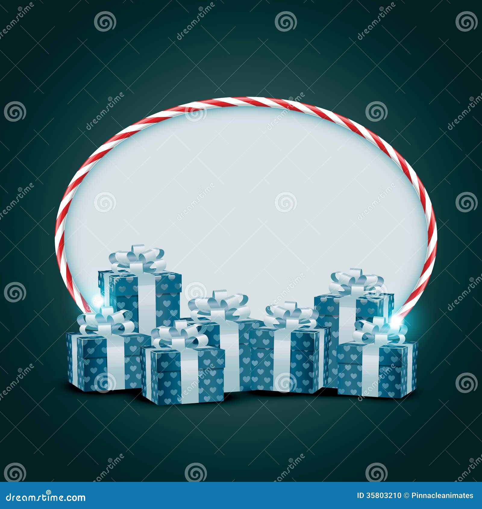 3D Shiny Gift Box With Balloon Isolated Cartoon Vector | CartoonDealer ...