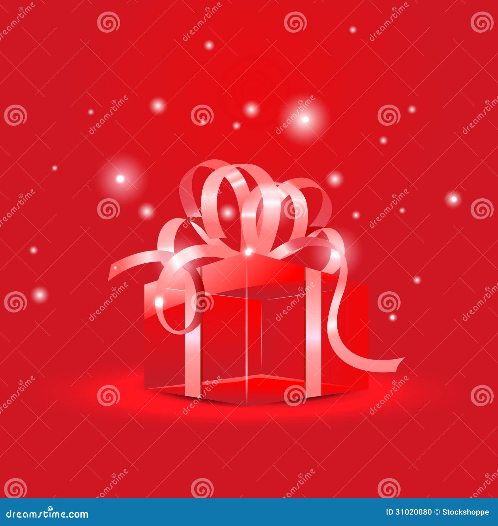 Shiny Gift Box stock vector. Illustration of consumerism - 31020080