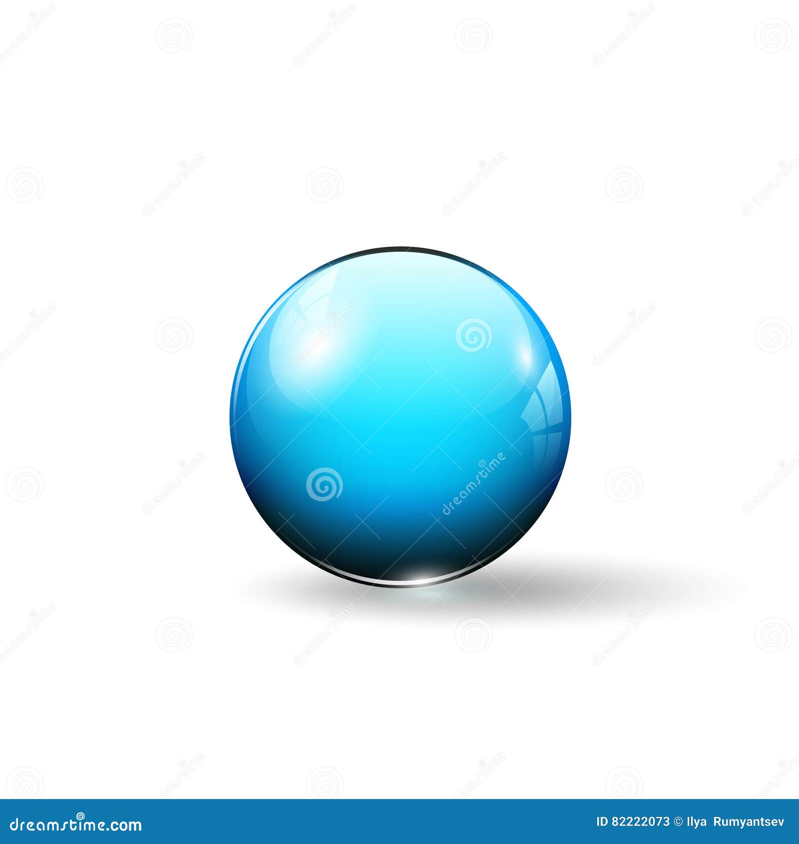 Shiny glass sphere stock vector. Illustration of beauty - 82222073