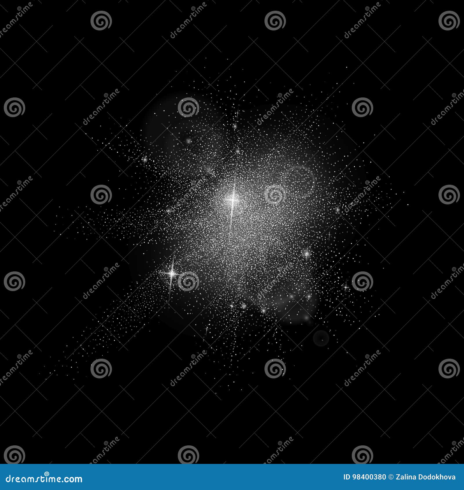 Shiny Glitter, Glow Light Effect Stock Vector - Illustration of ...
