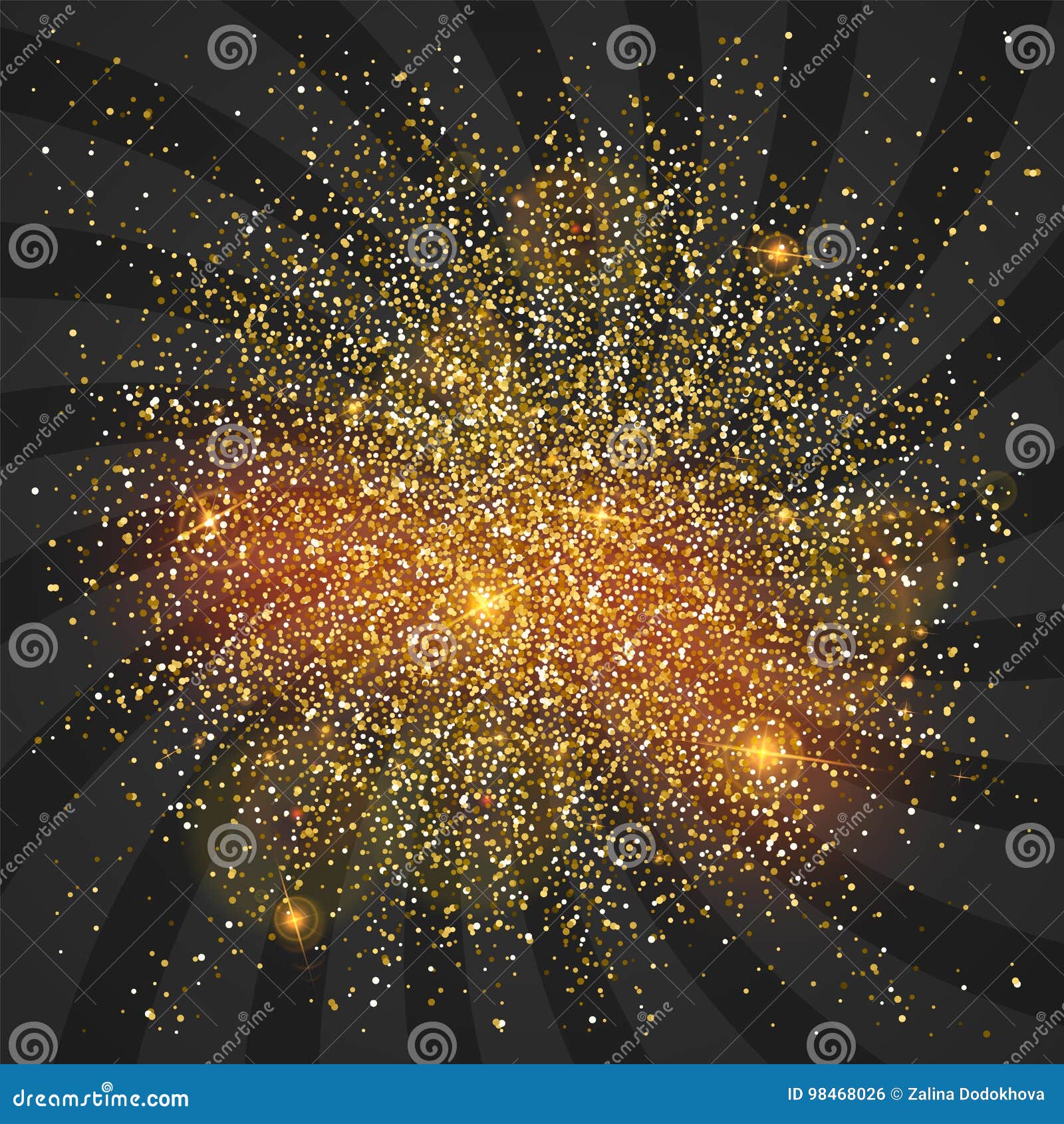 Shiny Glitter, Glow Light Effect Stock Vector - Illustration of blur ...