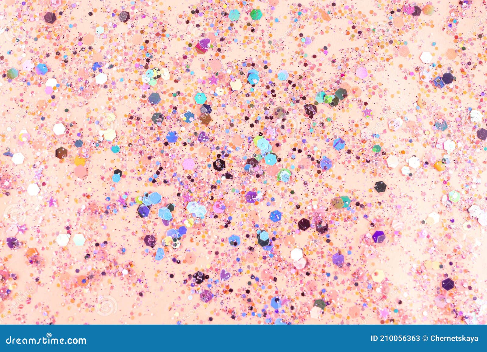 Shiny Glitter on Light Pink Background, Top View Stock Image - Image of ...
