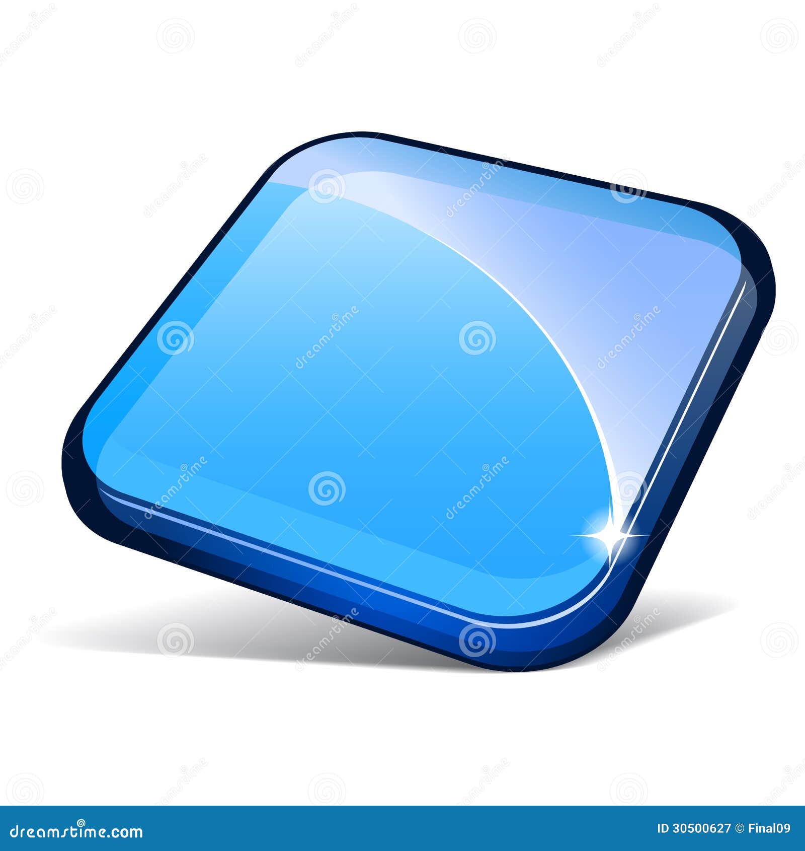 Shiny gloss blue banner stock vector. Illustration of futuristic - 30500627