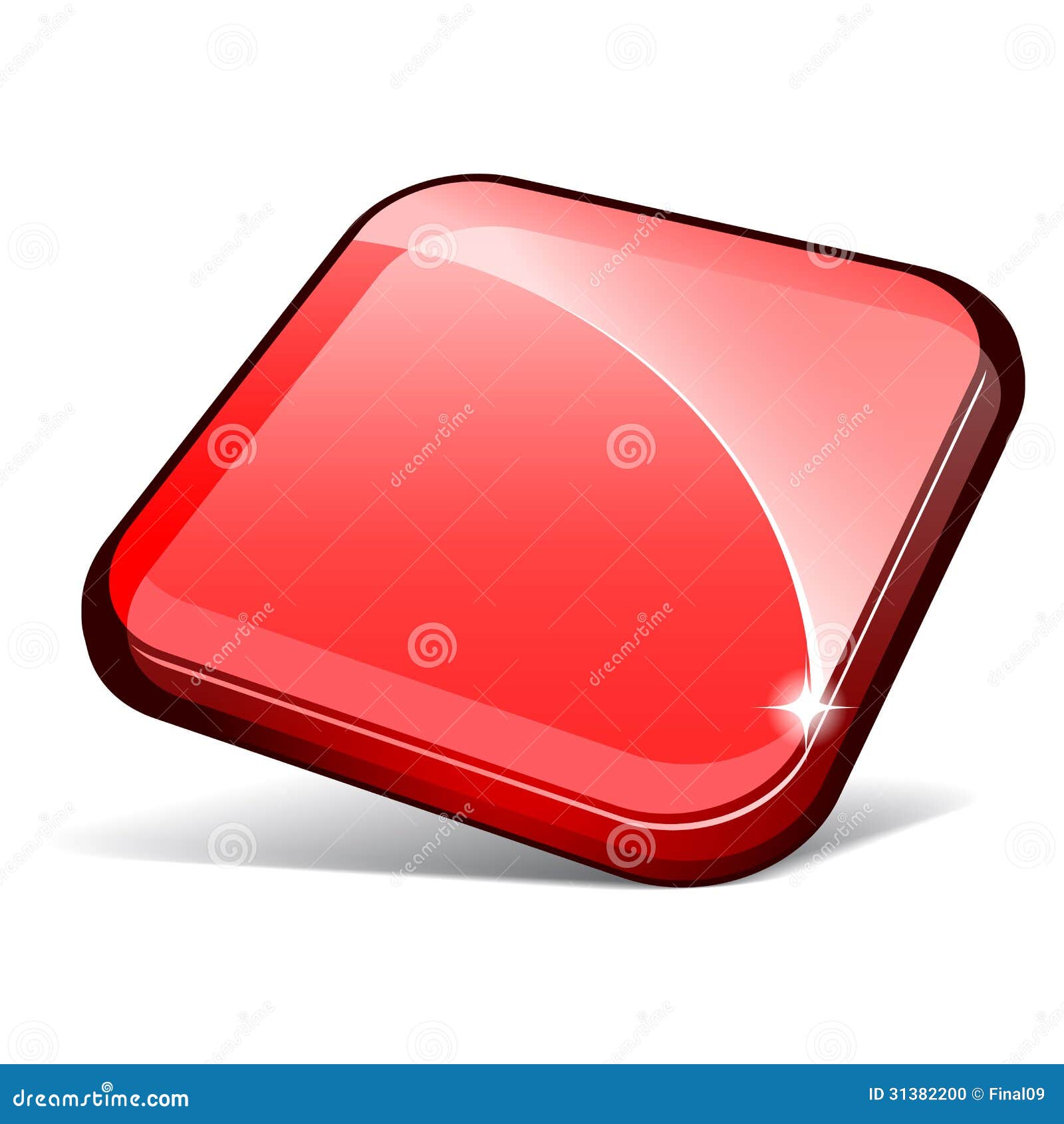 Shiny gloss red banner stock vector. Illustration of bright - 31382200