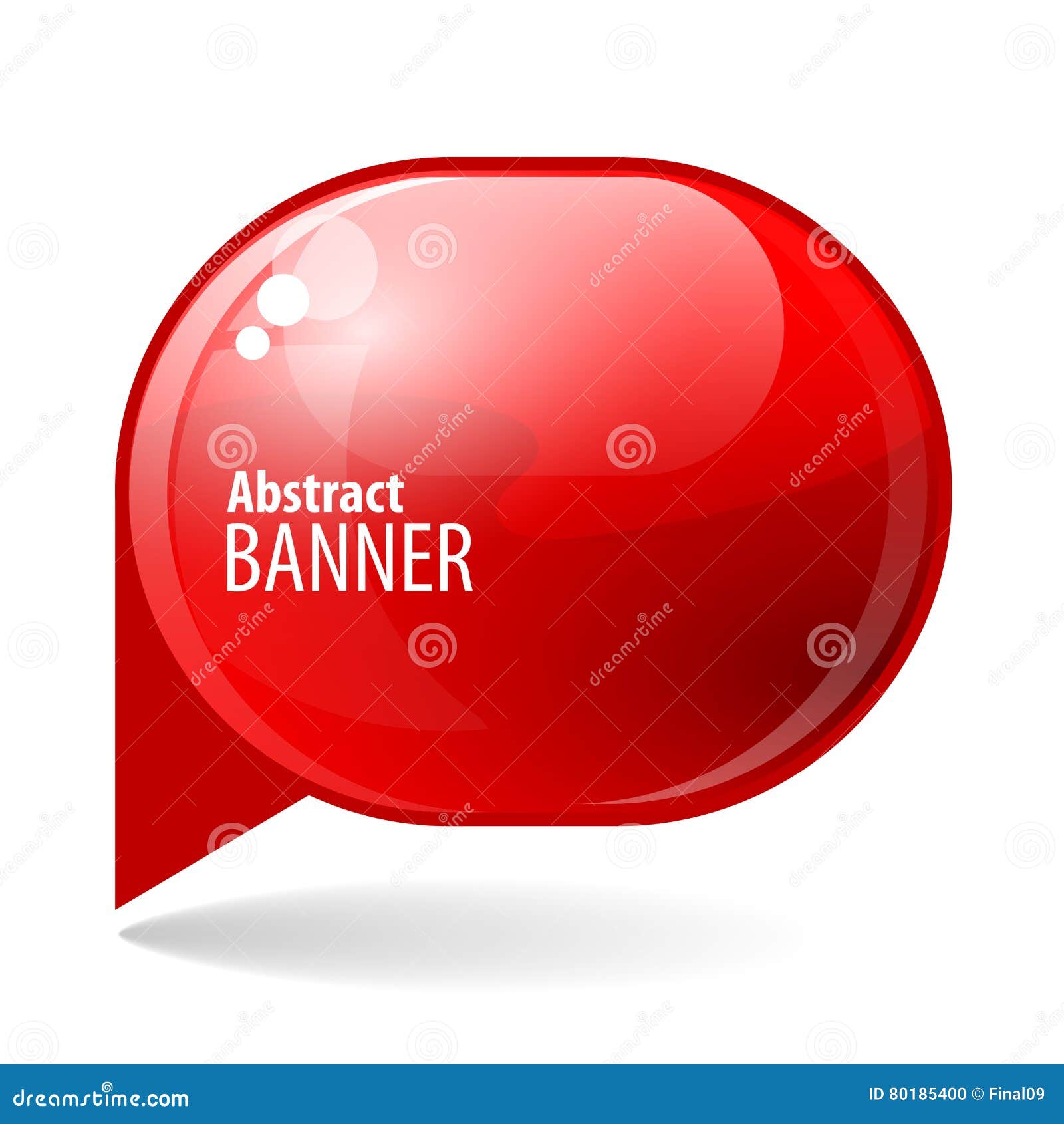 Shiny gloss red 3d banner stock vector. Illustration of abstract - 80185400