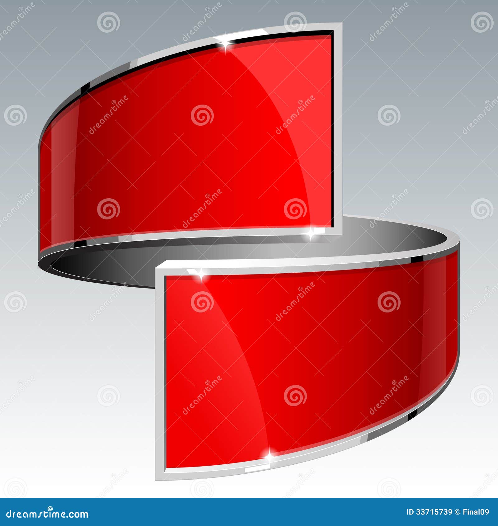 Shiny Gloss Red Vector Banner Eps 10 Stock Vector - Illustration of ...