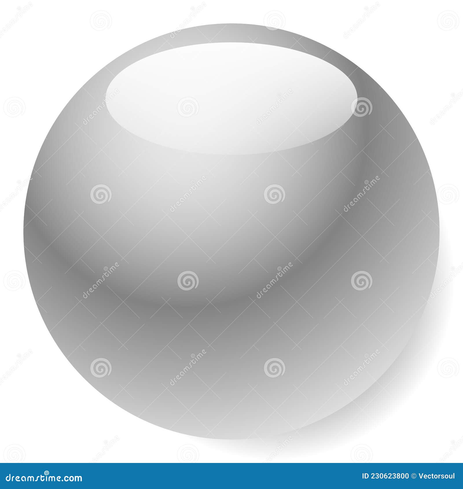 Shiny, Glossy Empty Sphere, Circle, Bead Icon with Copyspace Stock ...