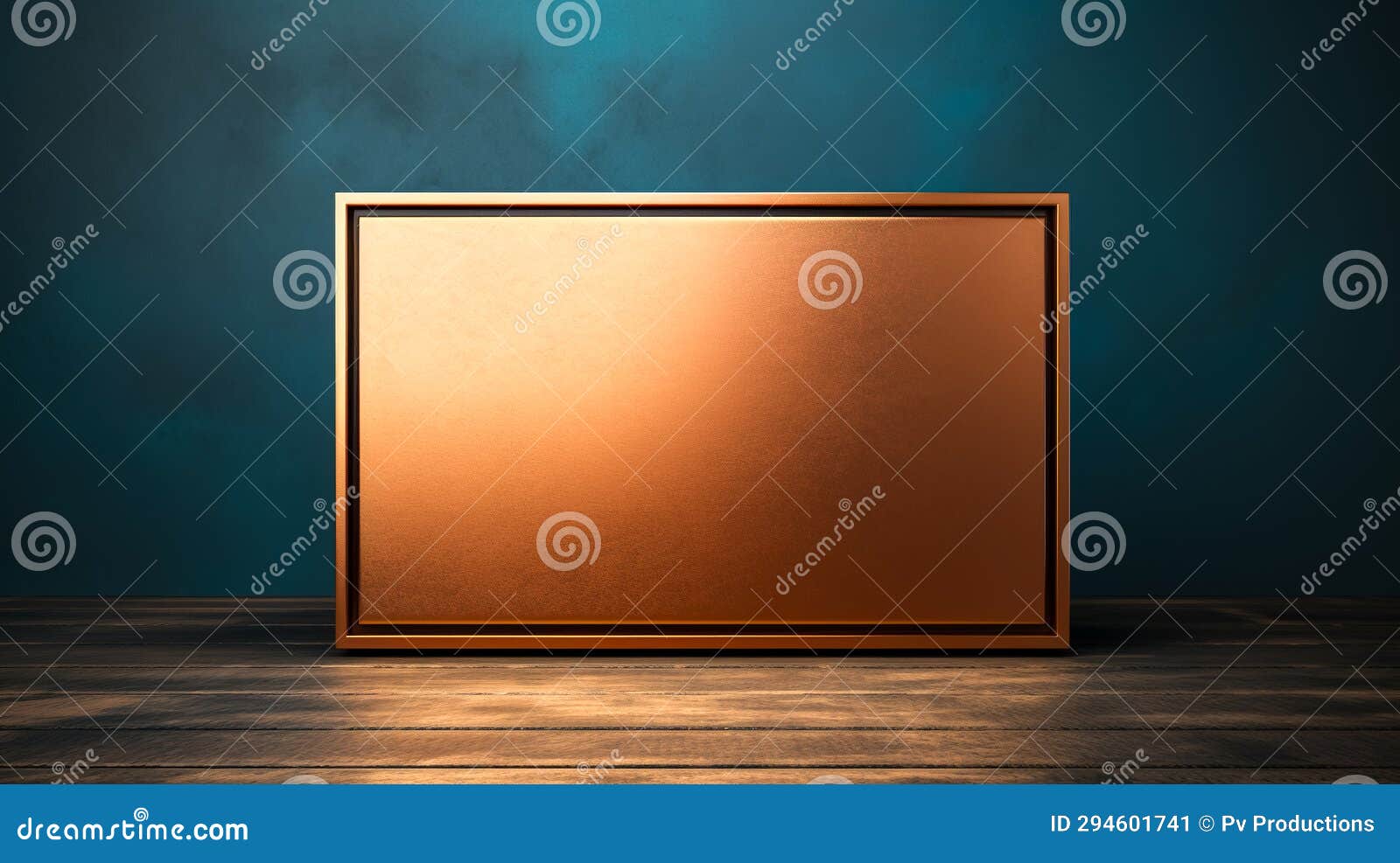 Shiny Glossy Rectangle, Bronze Color, Geometric Background. Stock Image ...
