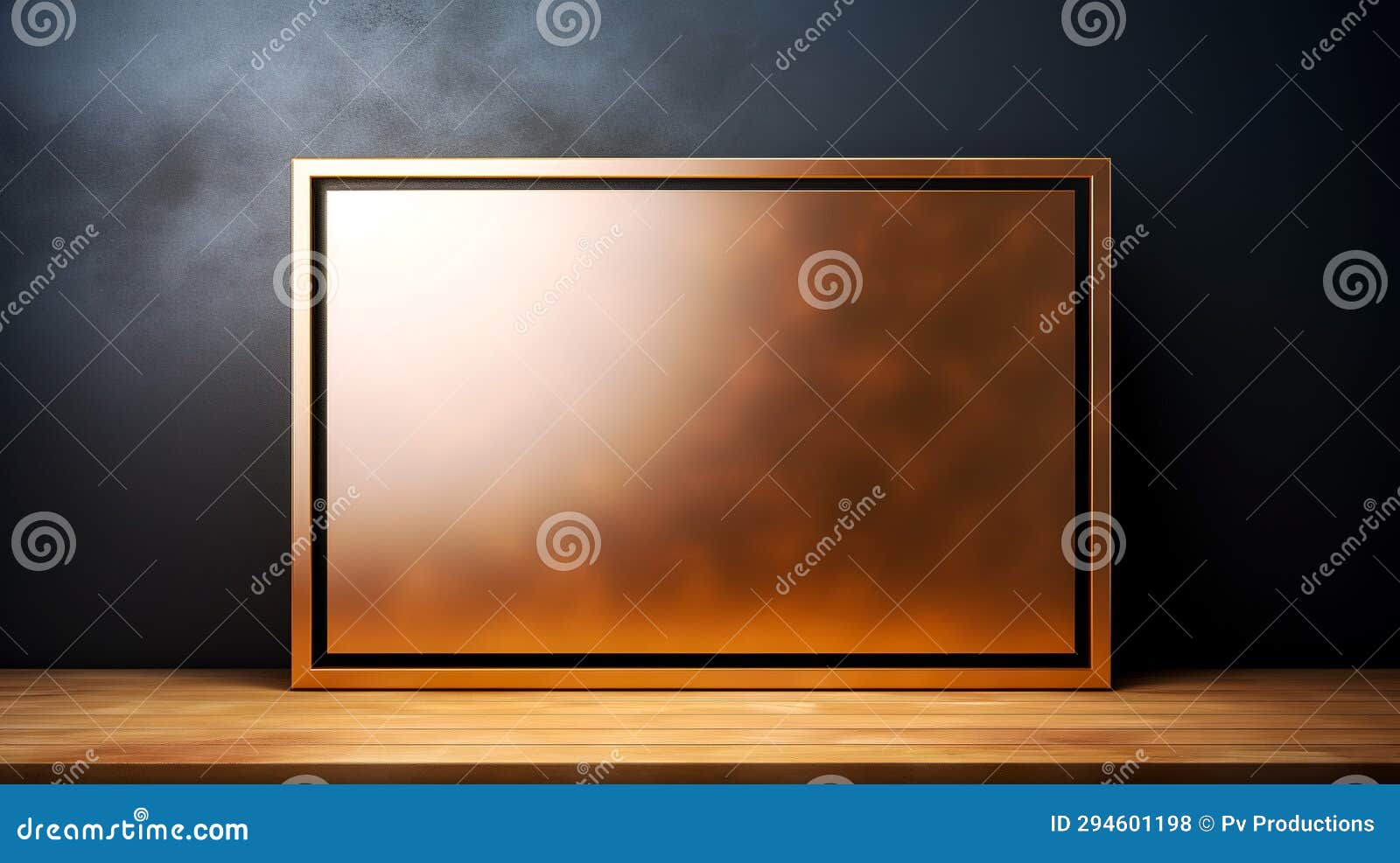 Shiny Glossy Rectangle, Bronze Color, Geometric Background. Stock Photo ...