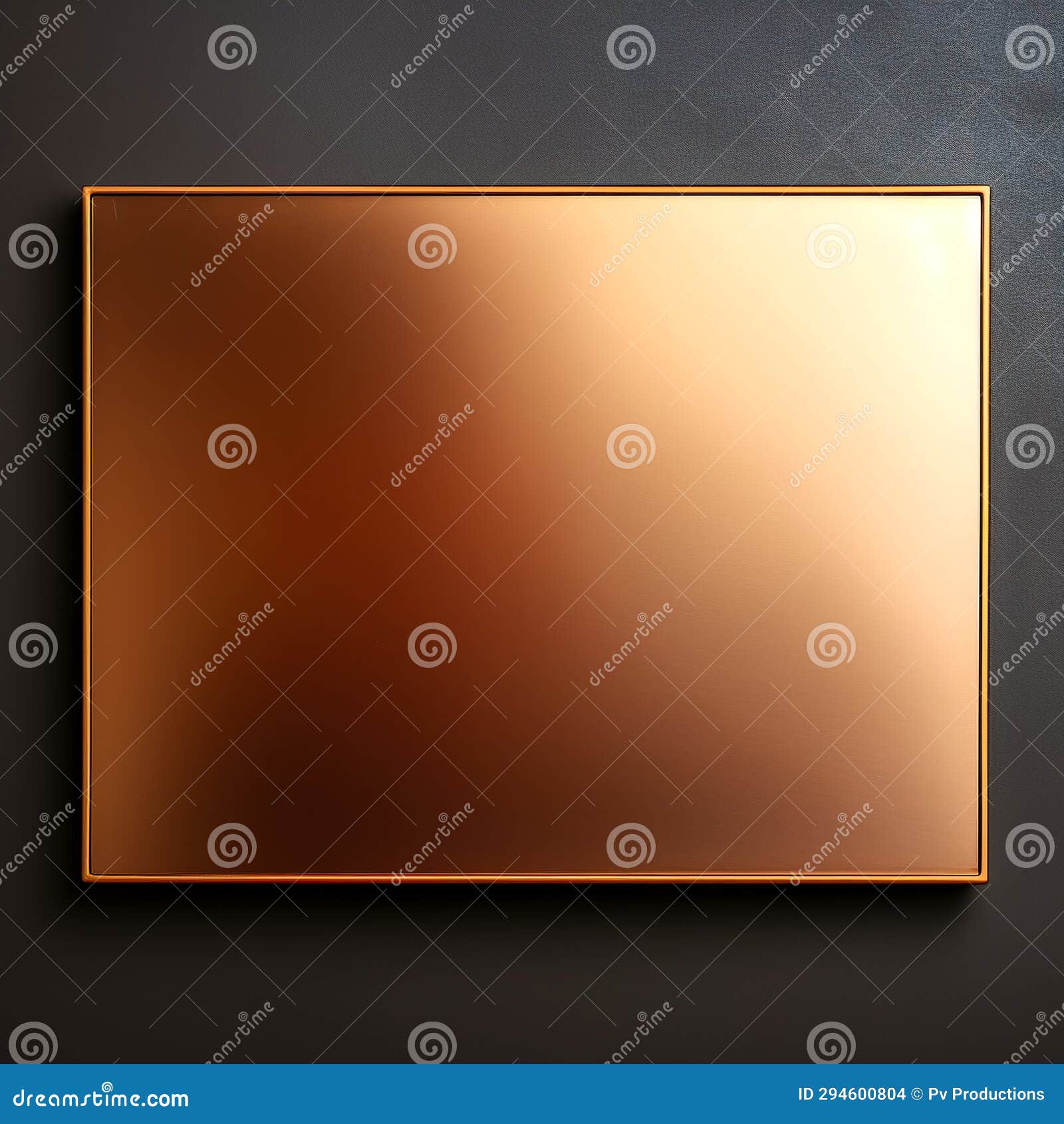 Shiny Glossy Square, Bronze Color, Geometric Background. Stock Photo ...