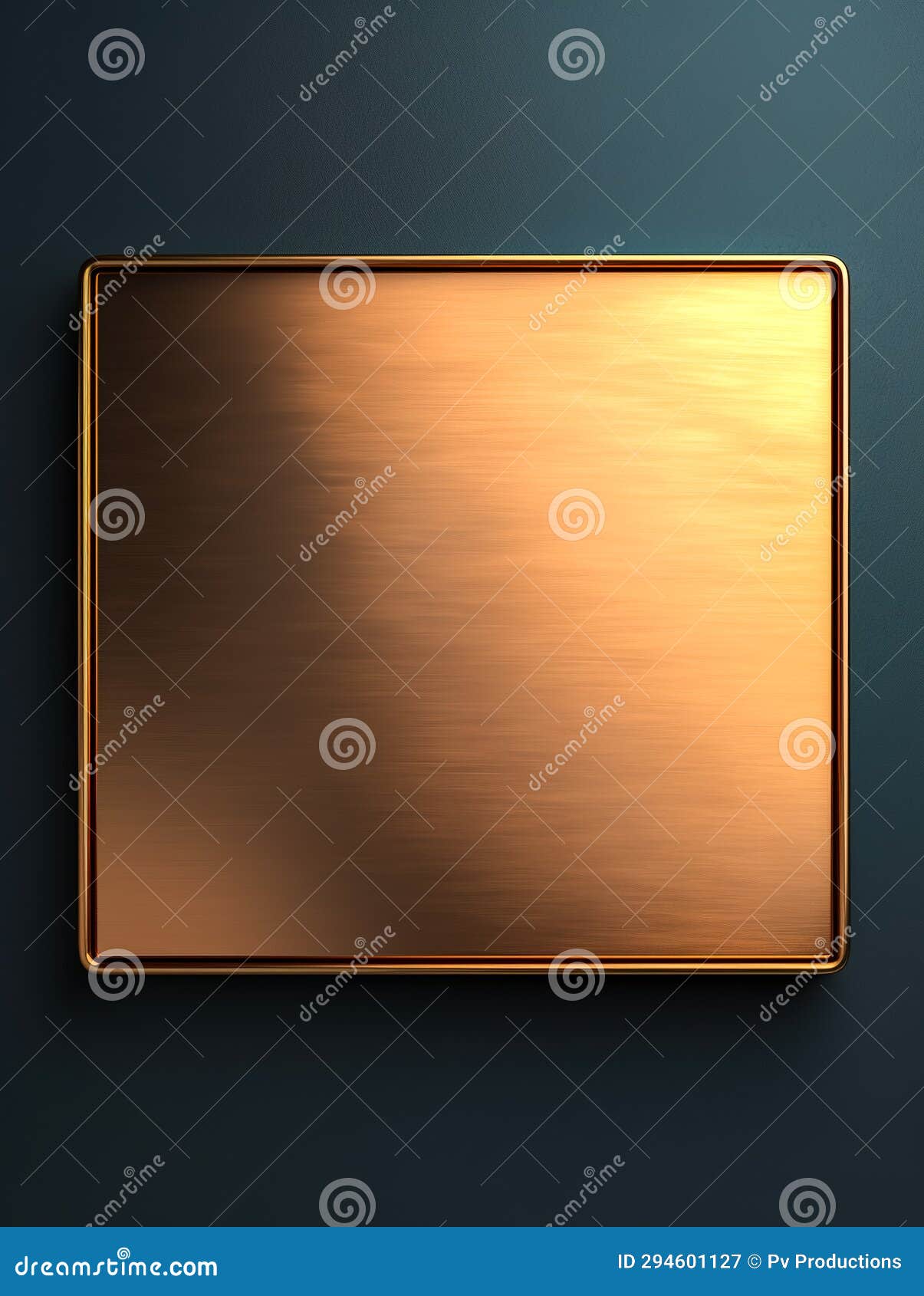 Shiny Glossy Square, Bronze Color, Geometric Background. Stock Image ...