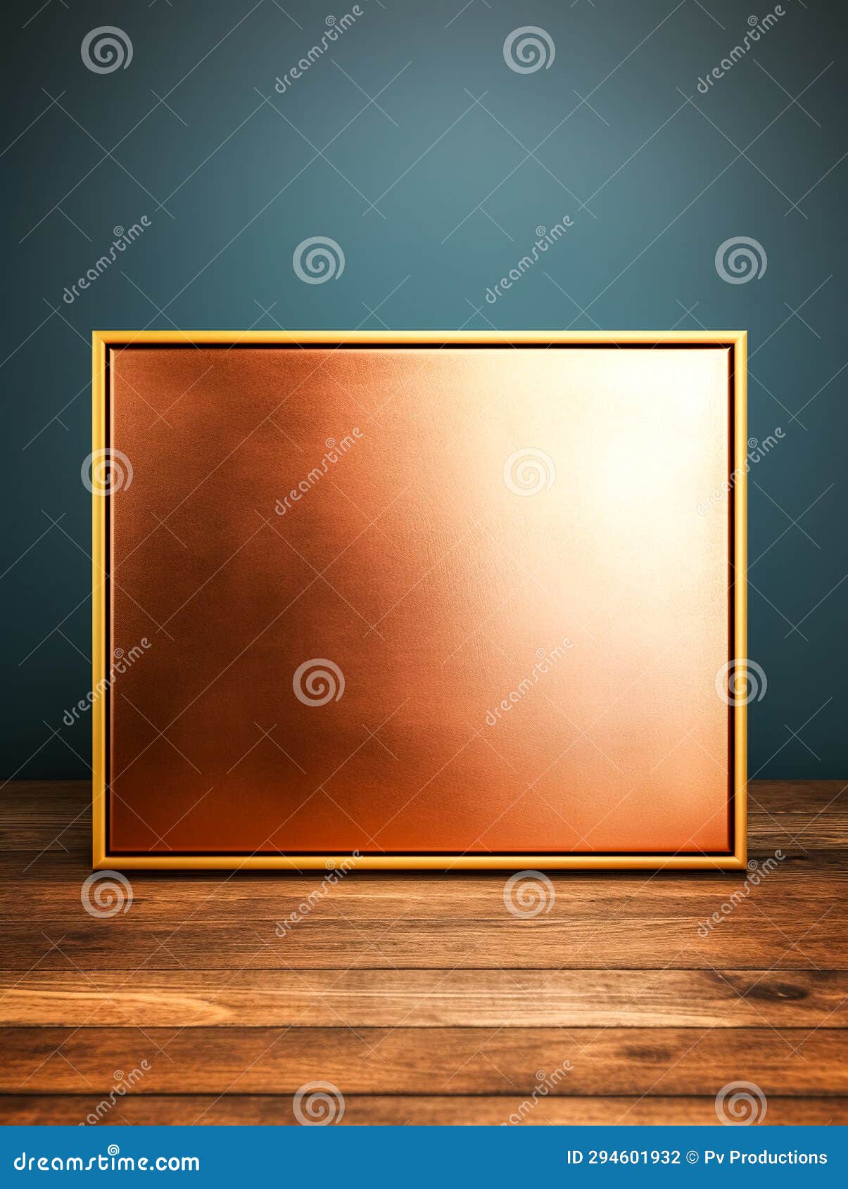 Shiny Glossy Square, Bronze Color, Geometric Background. Stock Photo ...