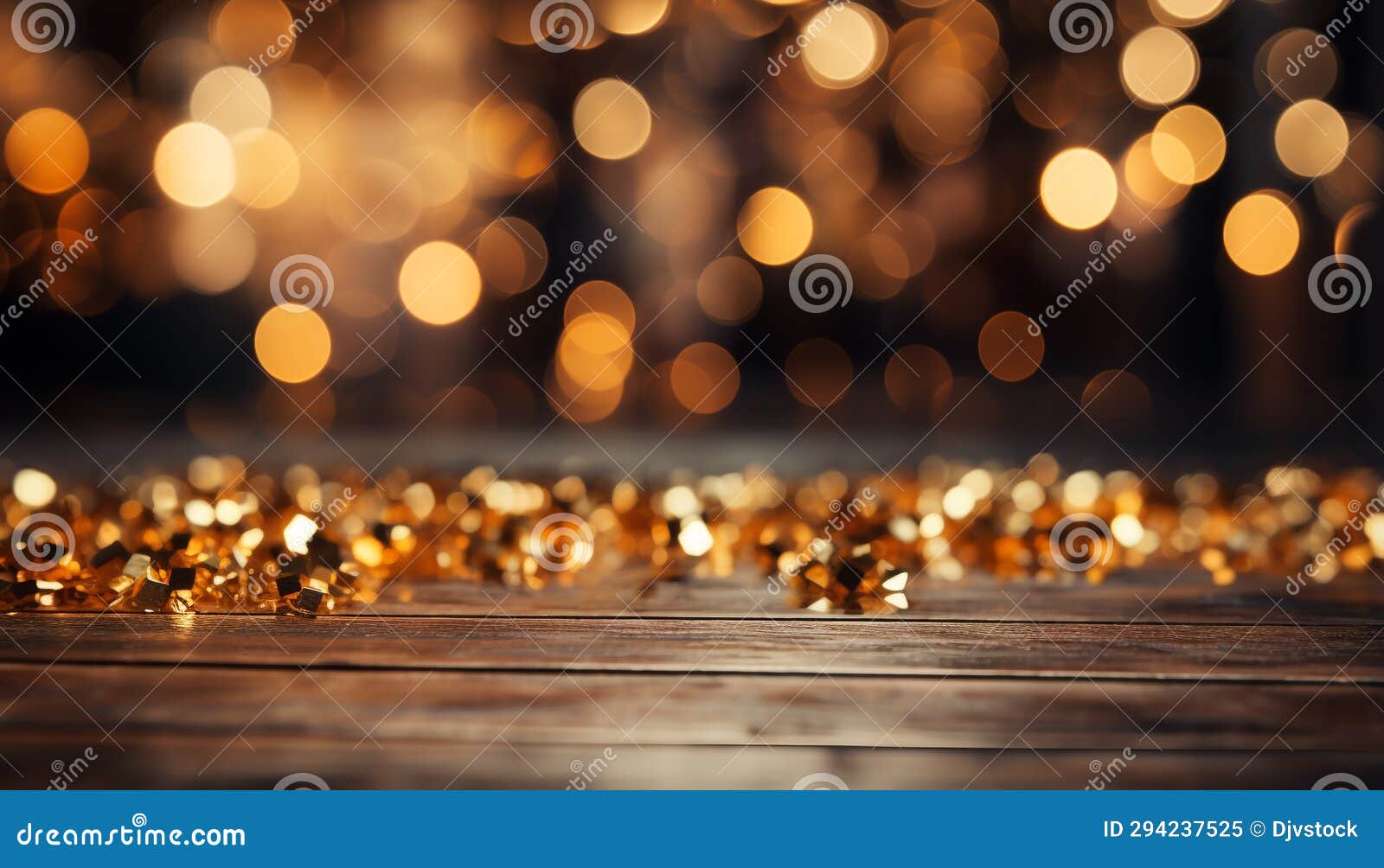 Shiny Gold Backdrop Illuminates Festive Christmas Decorations in ...
