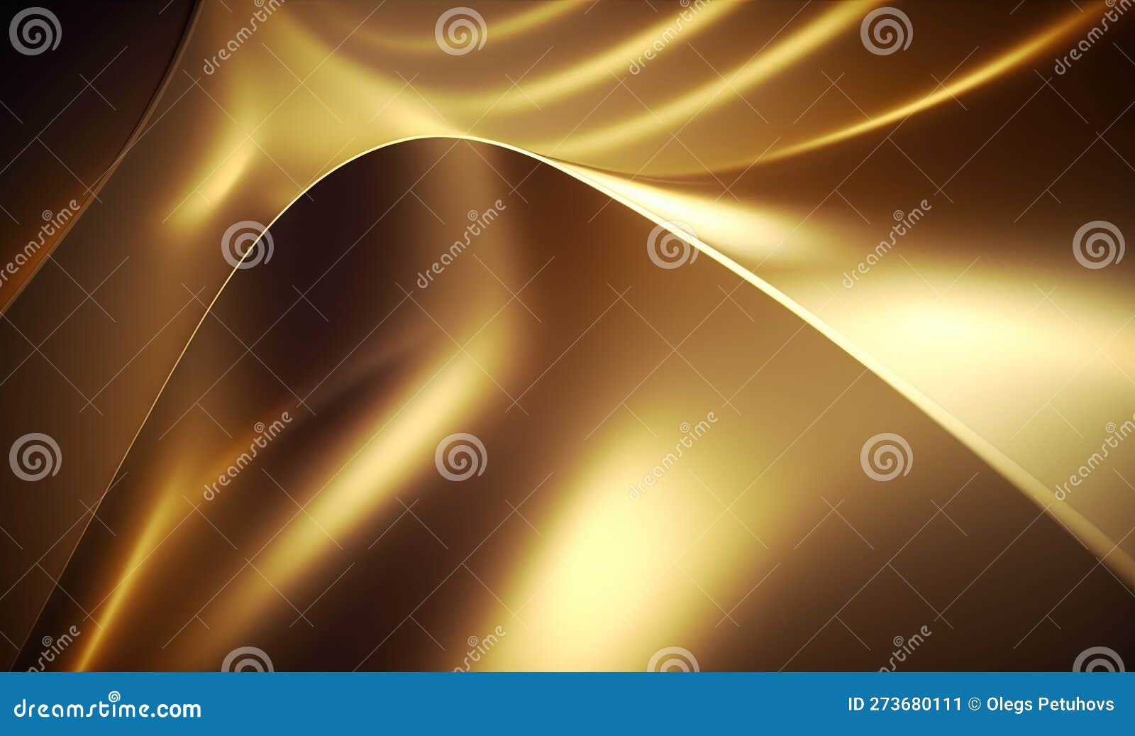 A Shiny Gold Background with a Curved Curve in the Center of the Image ...