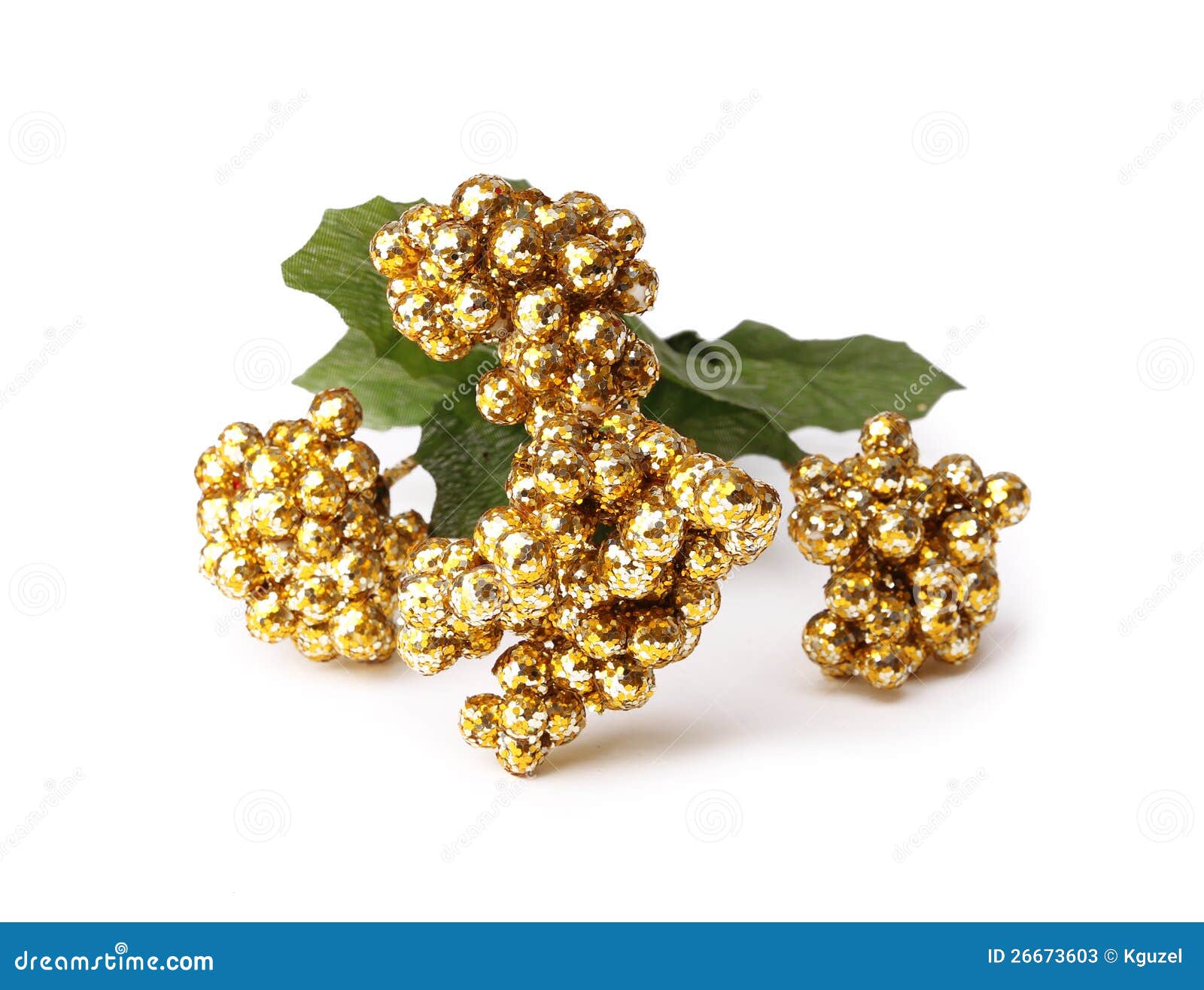 Shiny gold balls, flowers stock image. Image of ball - 26673603