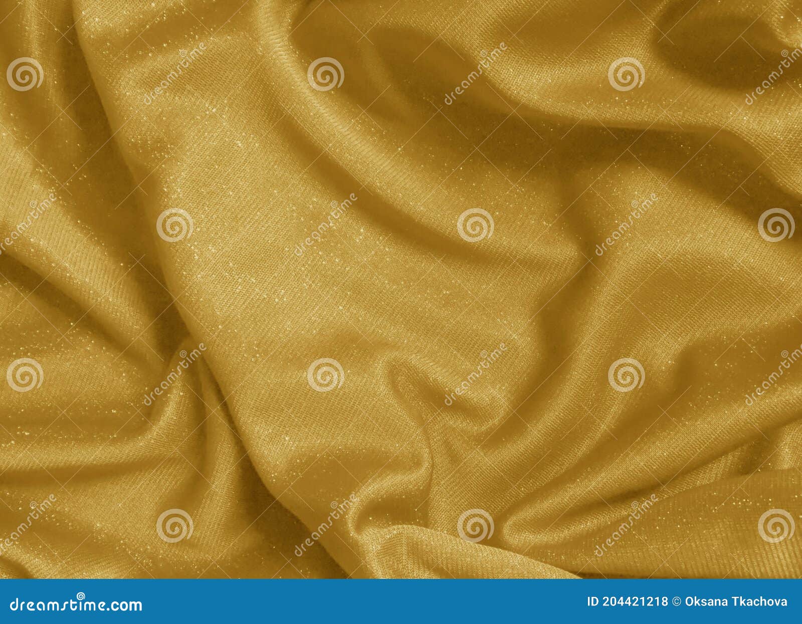 Shiny Gold Crumpled Fabric. Elegant Cloth Texture Background Stock ...
