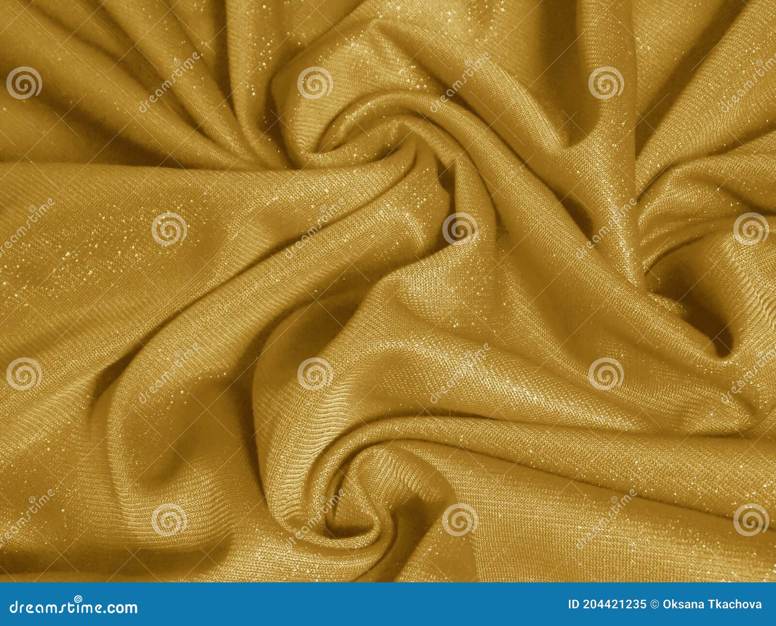 Shiny Gold Crumpled Fabric. Elegant Cloth Texture Background Stock ...