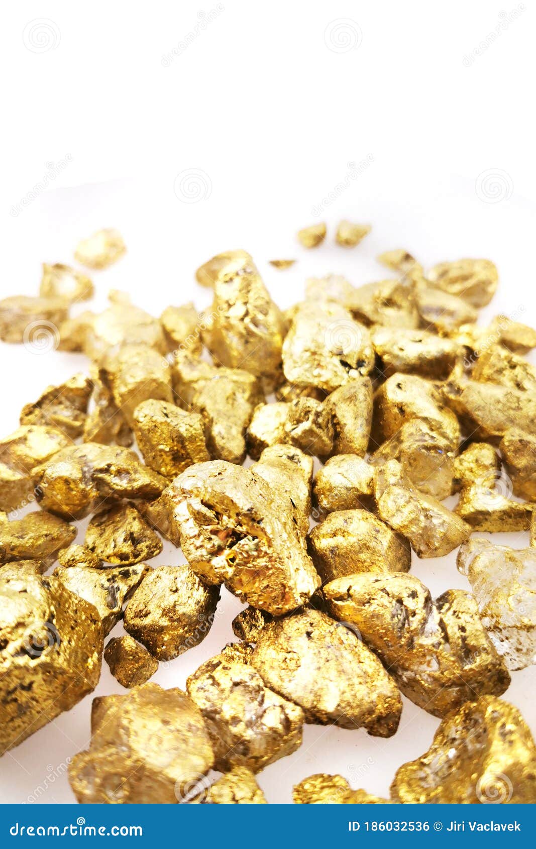 Shiny gold isolated stock photo. Image of rush, rock - 186032536