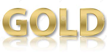 Shiny Gold Letters with Reflection, Vector Illustration Stock Vector ...