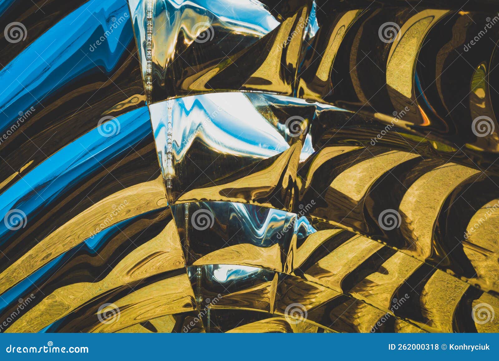 Shiny Gold Metal Part of the Sculpture Stock Photo - Image of gold ...