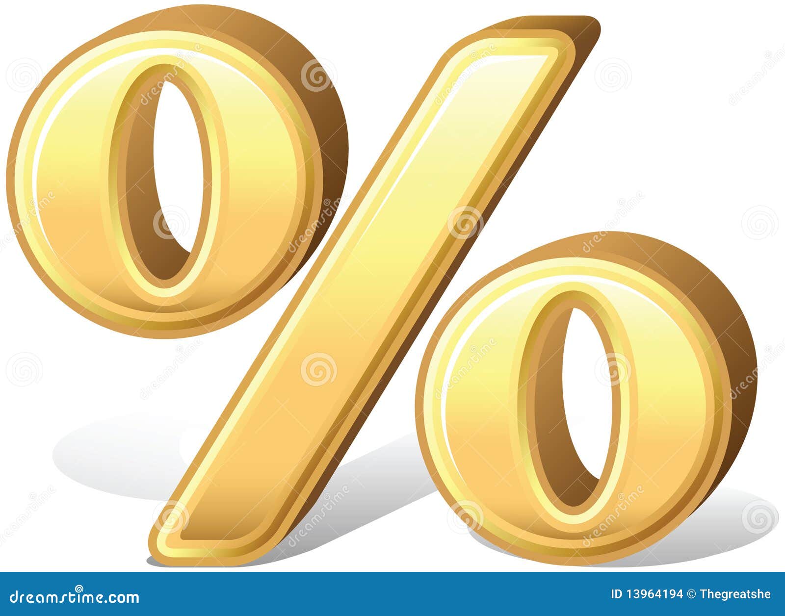 Percent Symbol. Digital Sign. Honey Font On A Yellow Background. 3D ...