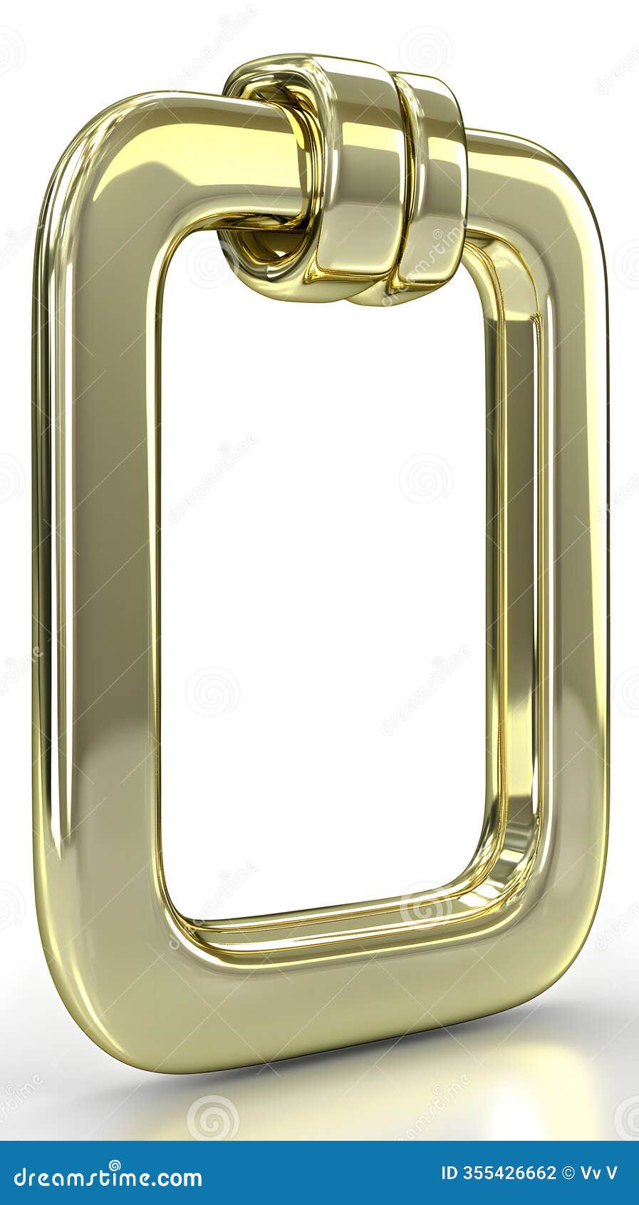 Gold Rectangular Frame. Vector Outline Thin Aesthetic Border For ...