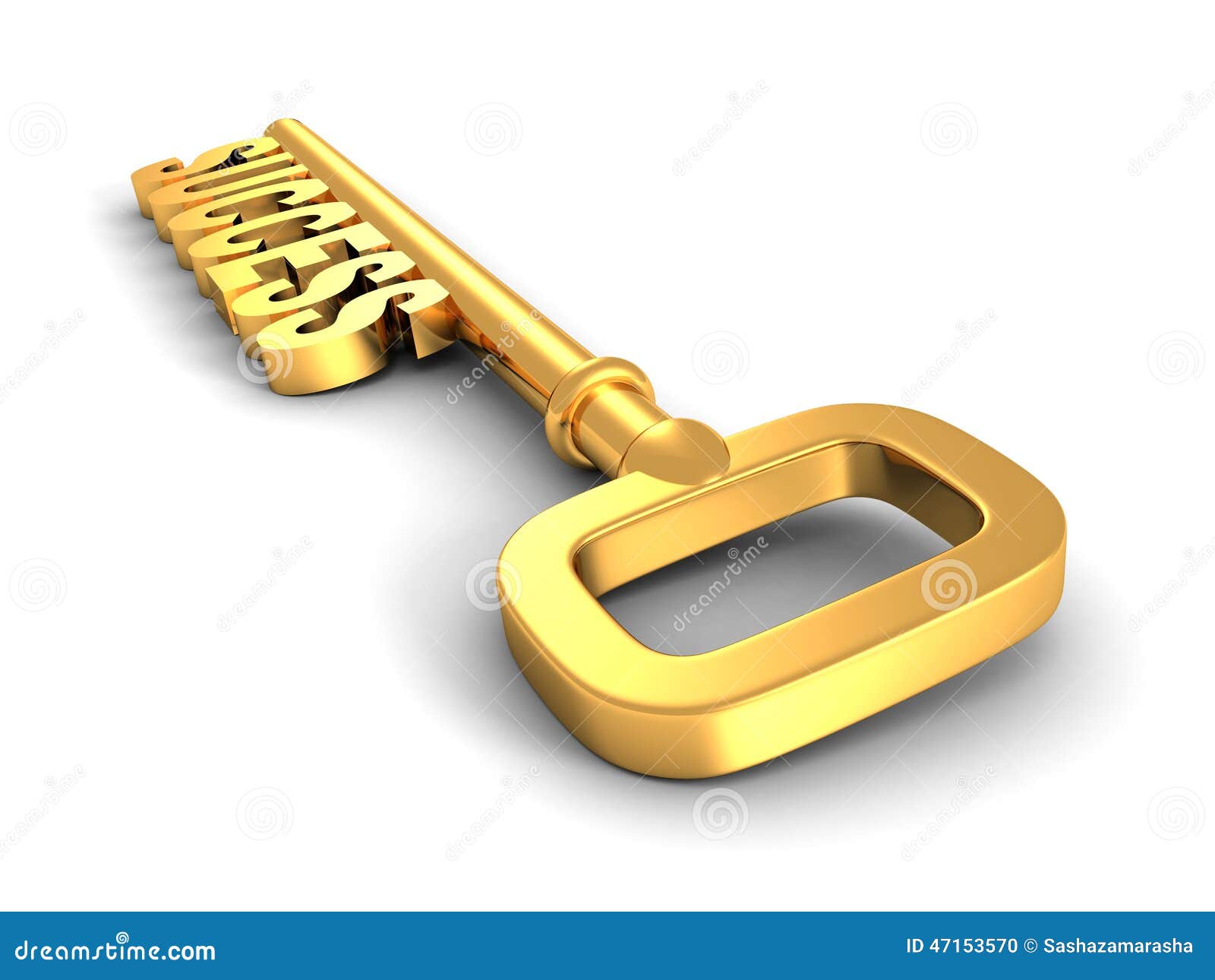 Shiny Golden Key with Text Word SUCCESS Stock Illustration ...