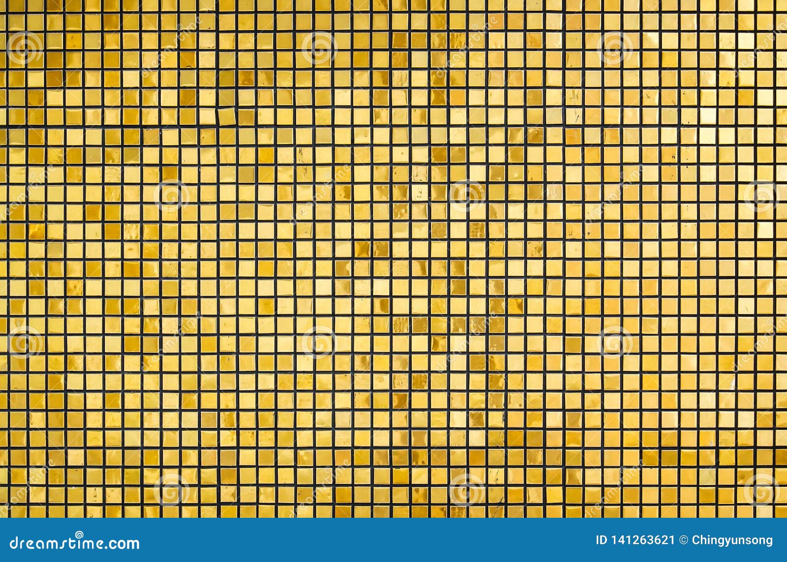 Shiny Golden Square,Bright Abstract Mosaic Golden Background with Gloss ...