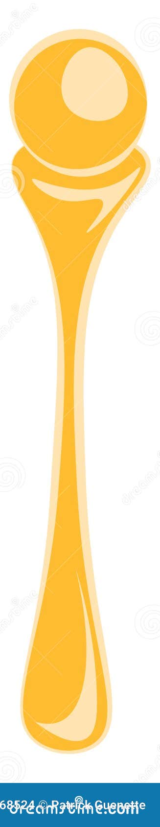 A Golden Staff, Vector or Color Illustration Stock Illustration ...