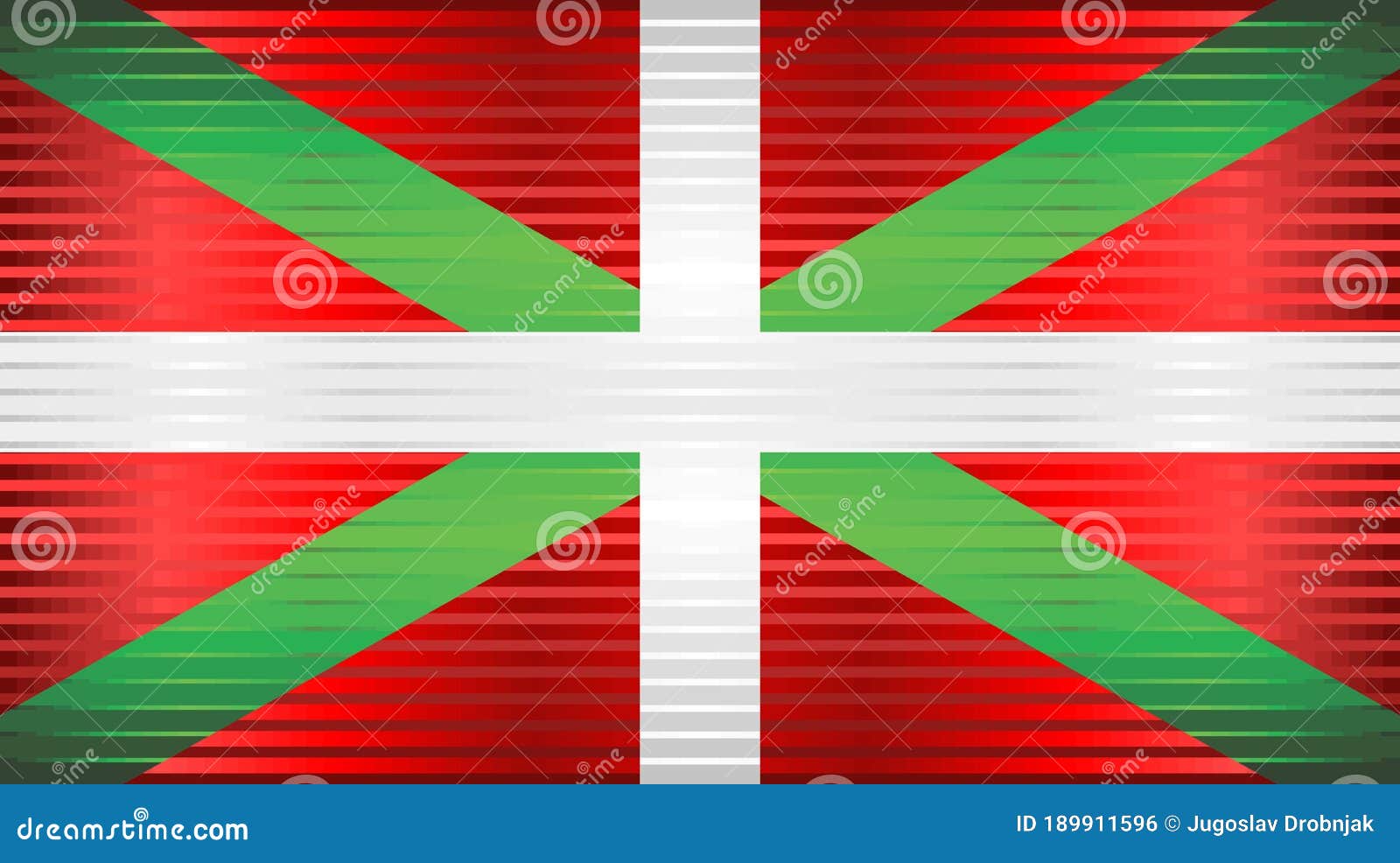 Shiny Grunge Flag of the Basque Stock Vector - Illustration of sign ...