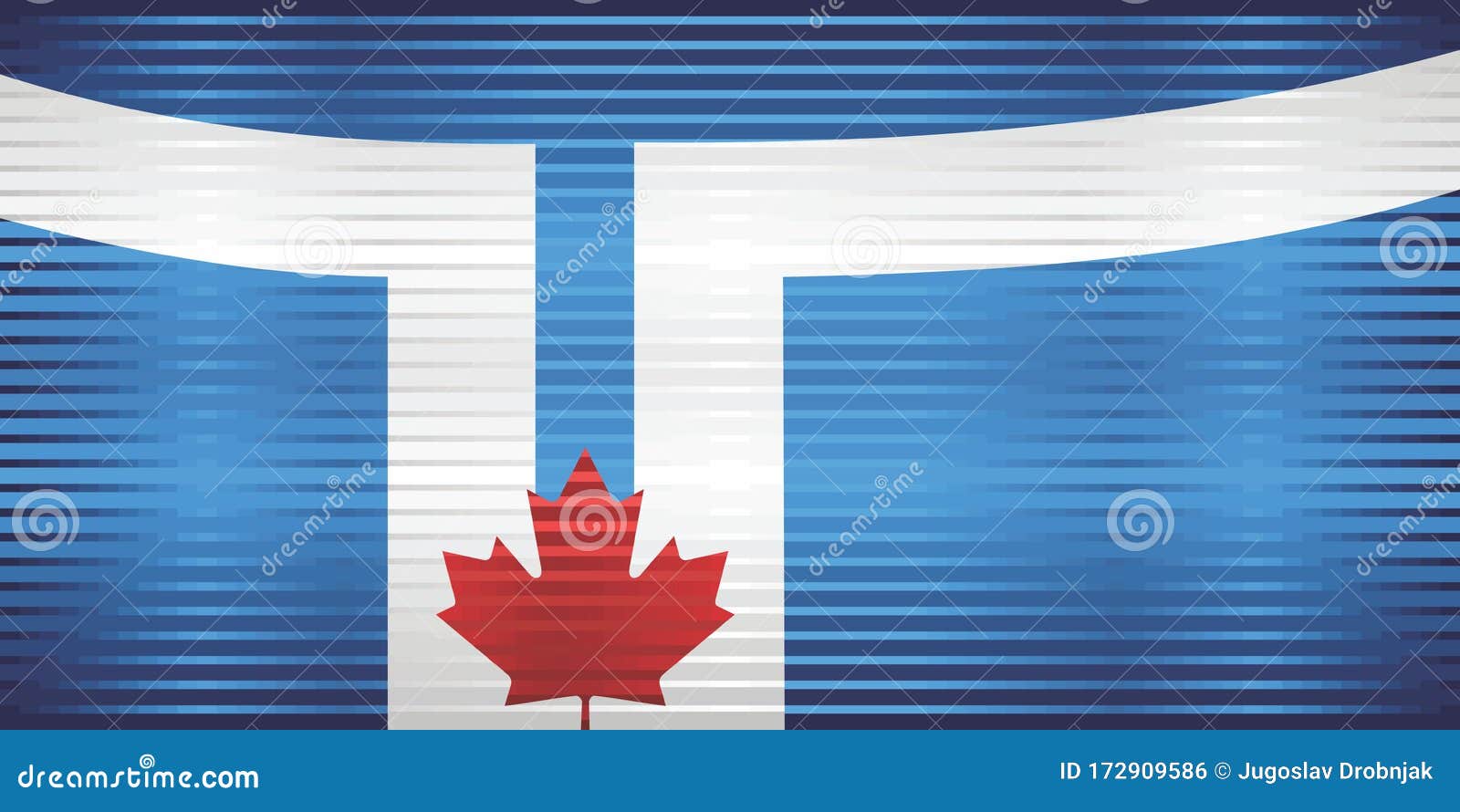 Shiny Grunge Flag of the Toronto Stock Vector - Illustration of ...