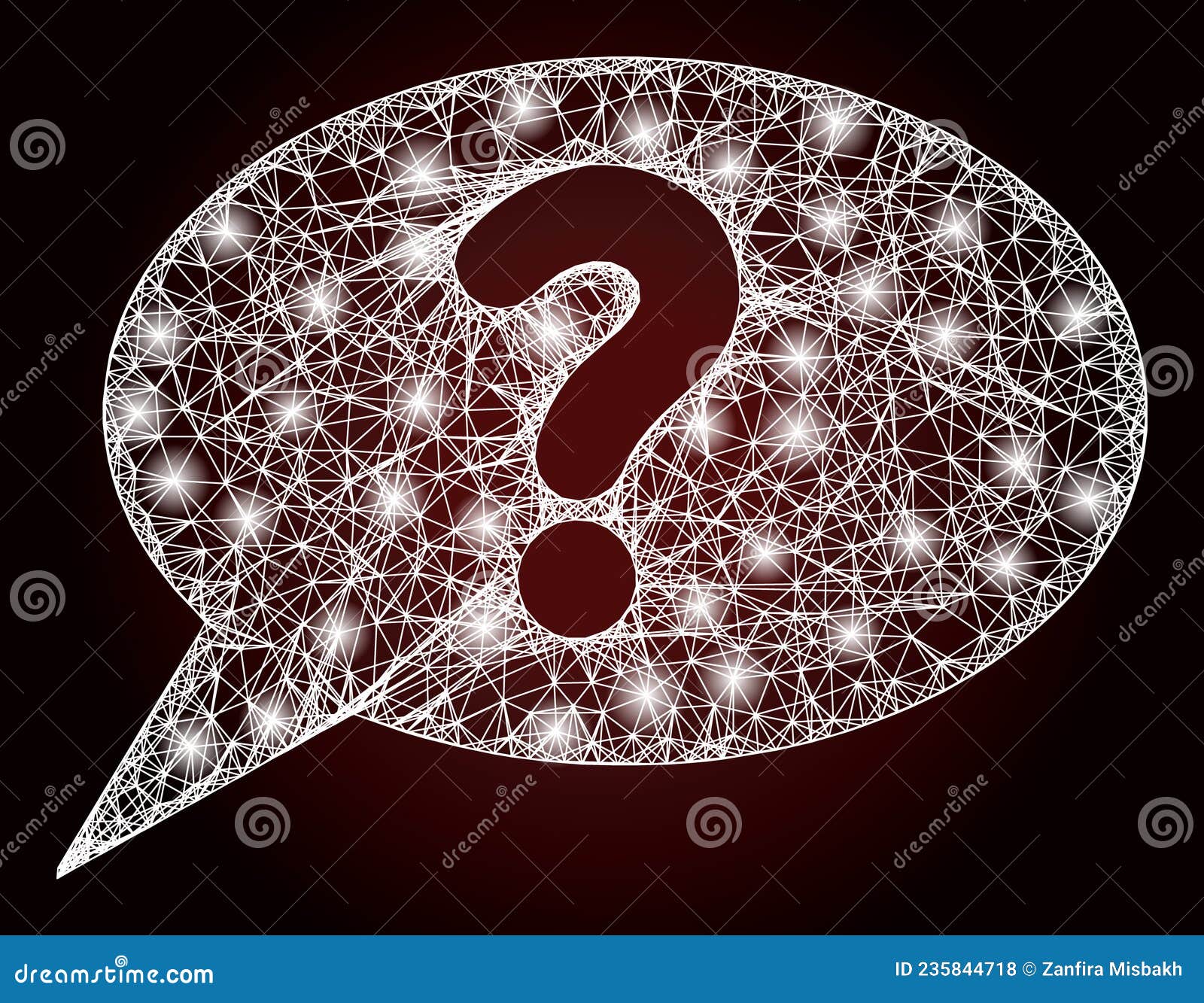 Shiny Hatched Mesh Unknown Message with Glare Spots Stock Vector ...