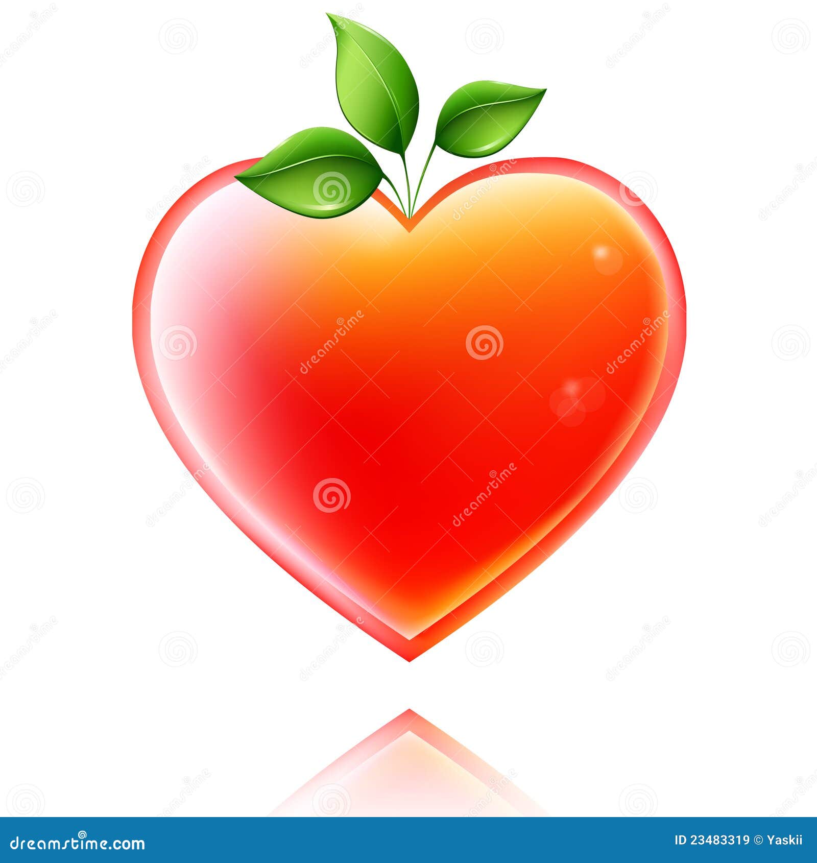 Shiny heart. stock vector. Illustration of bright, shape - 23483319