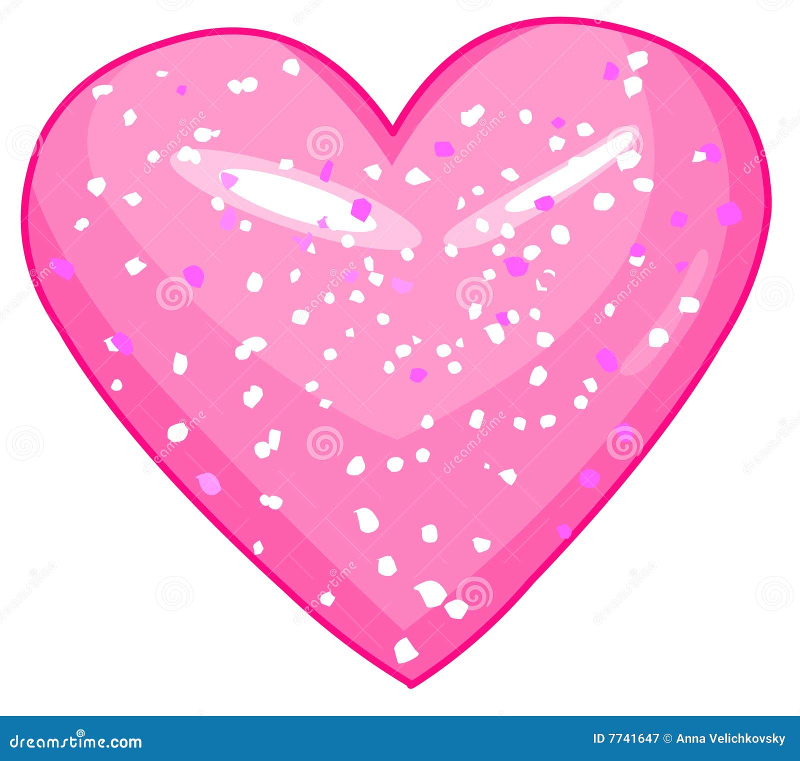 Shiny_heart stock vector. Illustration of shape, heart - 7741647