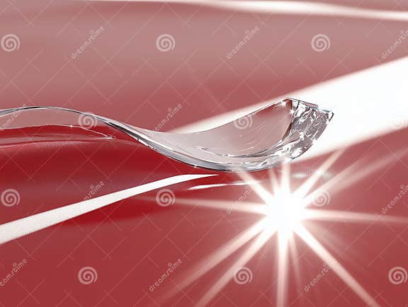 Shiny High-Definition Red Abstract Art Stock Illustration ...