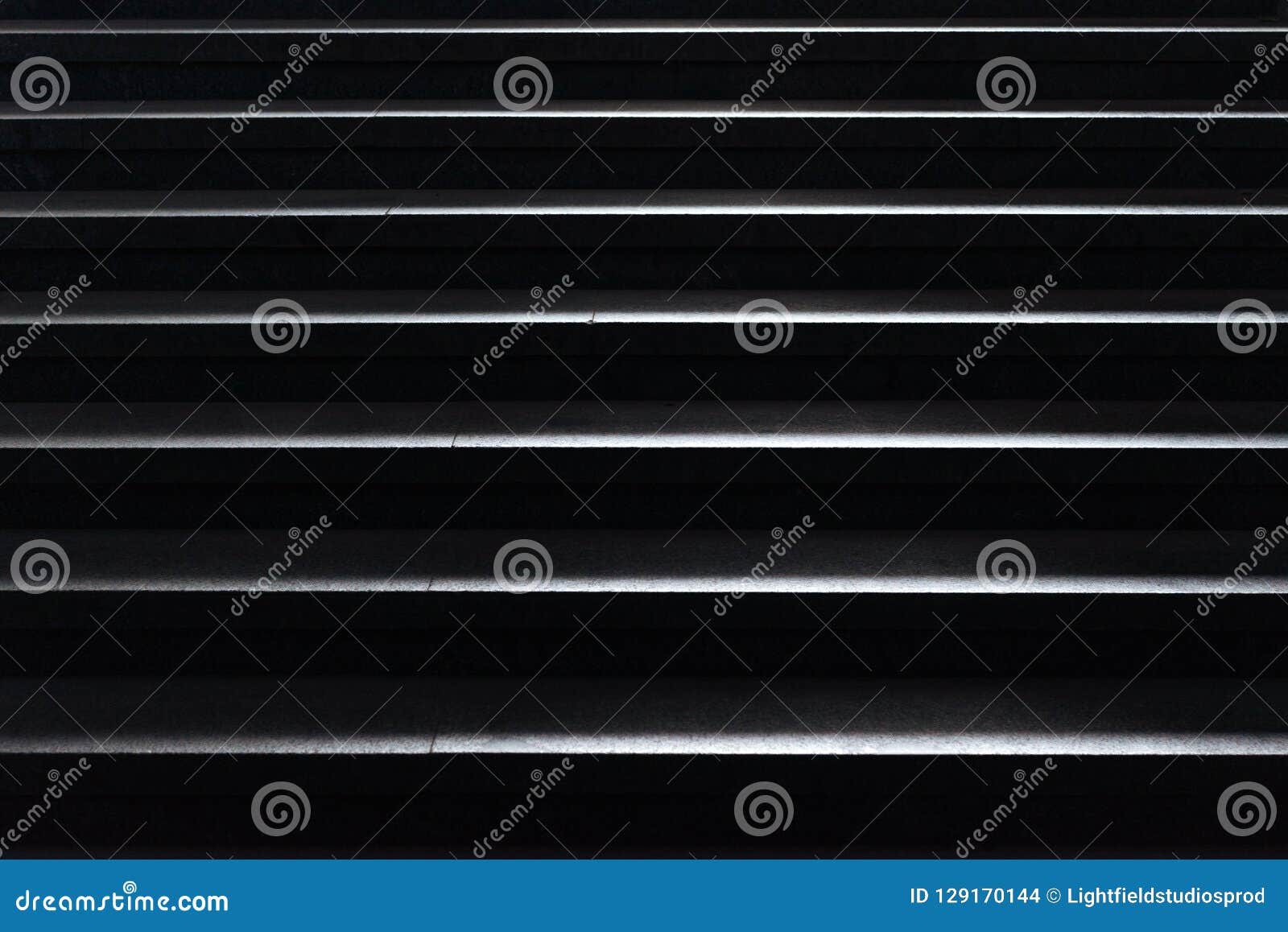 Shiny Horizontal Metal Strips on Black Full Stock Photo - Image of ...