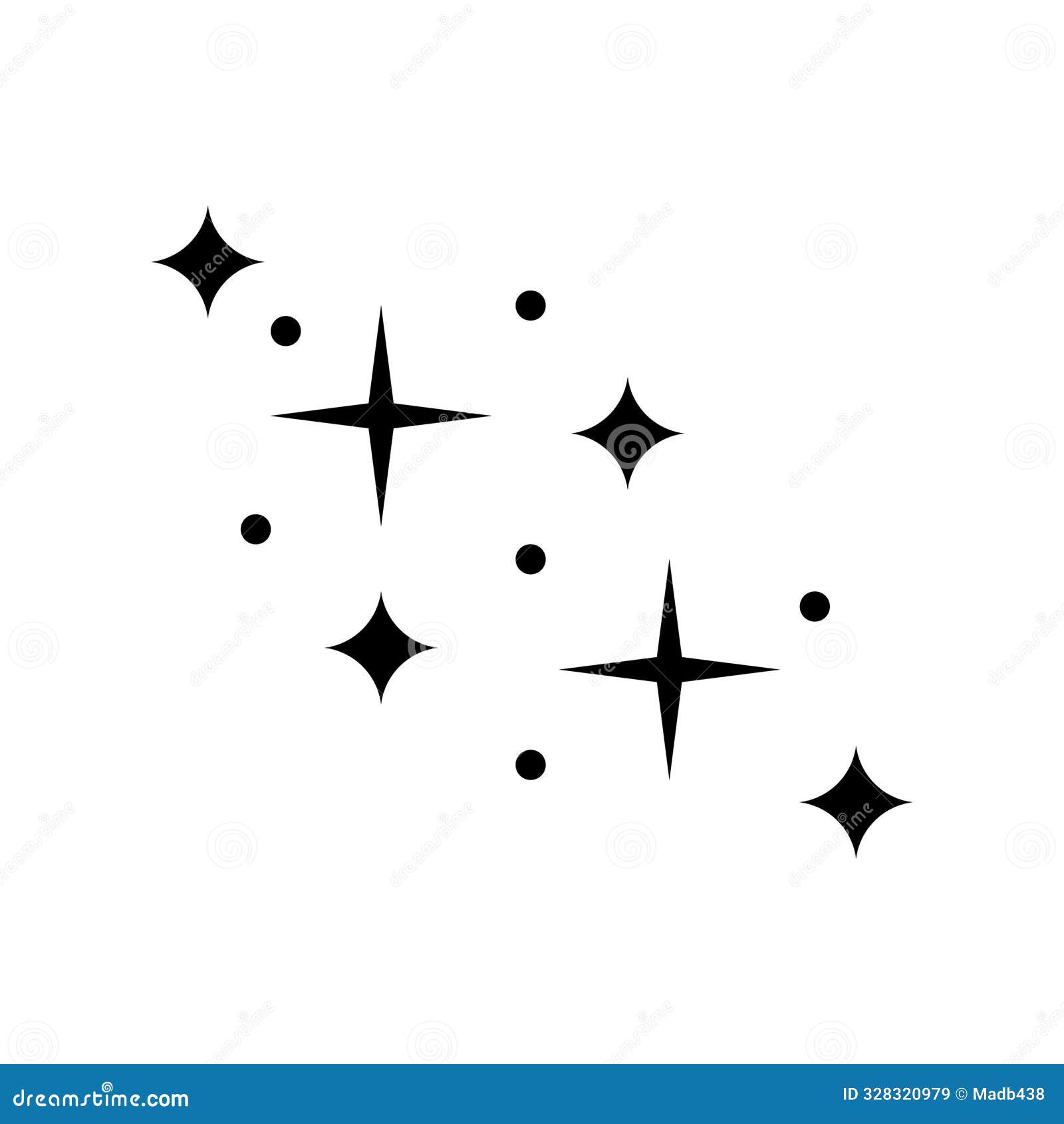 Shiny Icon with Sparkles and Stars. Vector. Stock Vector - Illustration ...