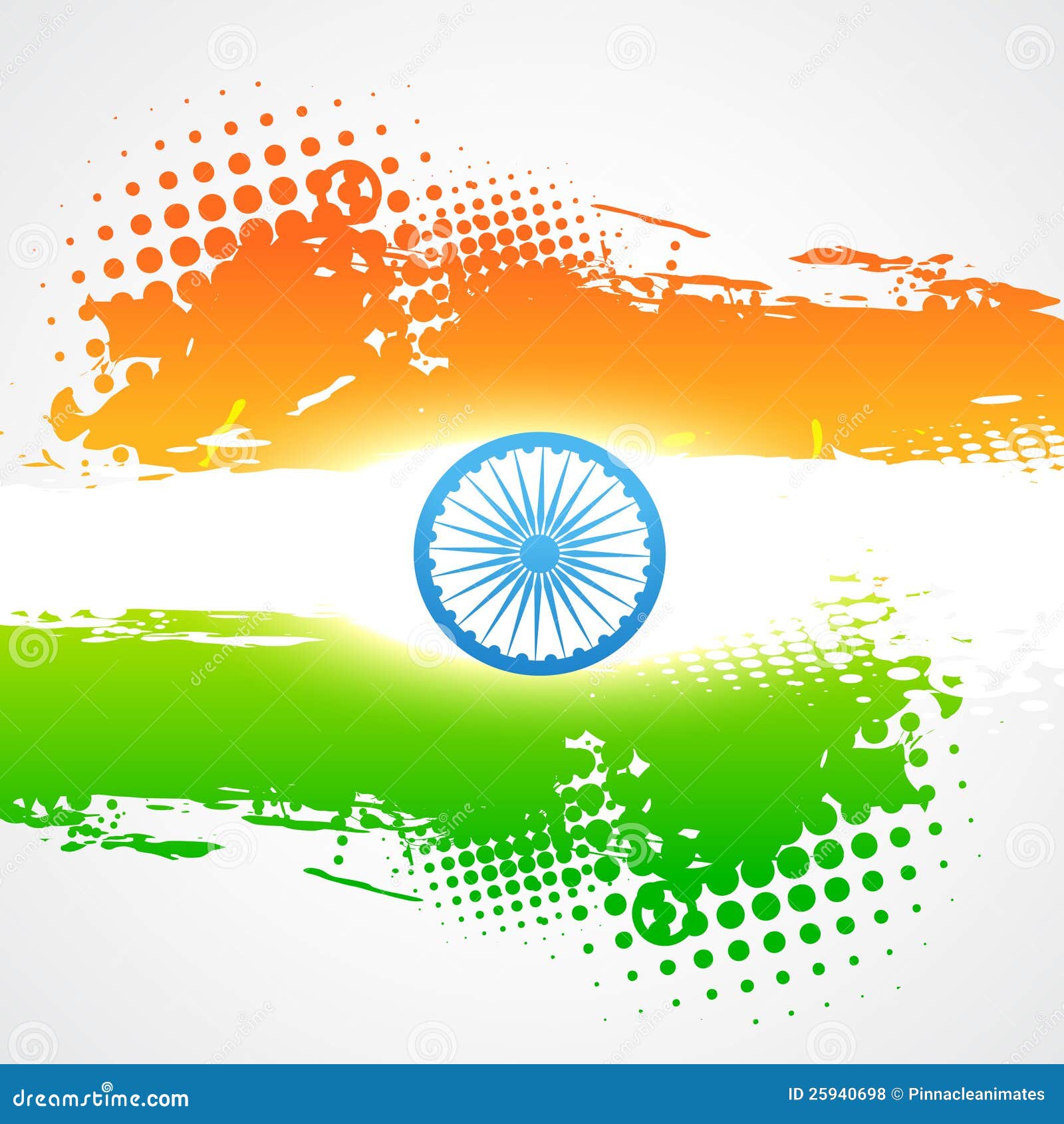 Shiny indian flag stock illustration. Illustration of graphic - 25940698