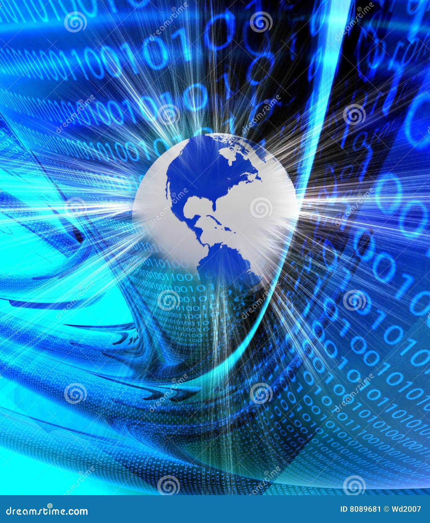 Shiny Information Technology Abstract Background Stock Illustration ...