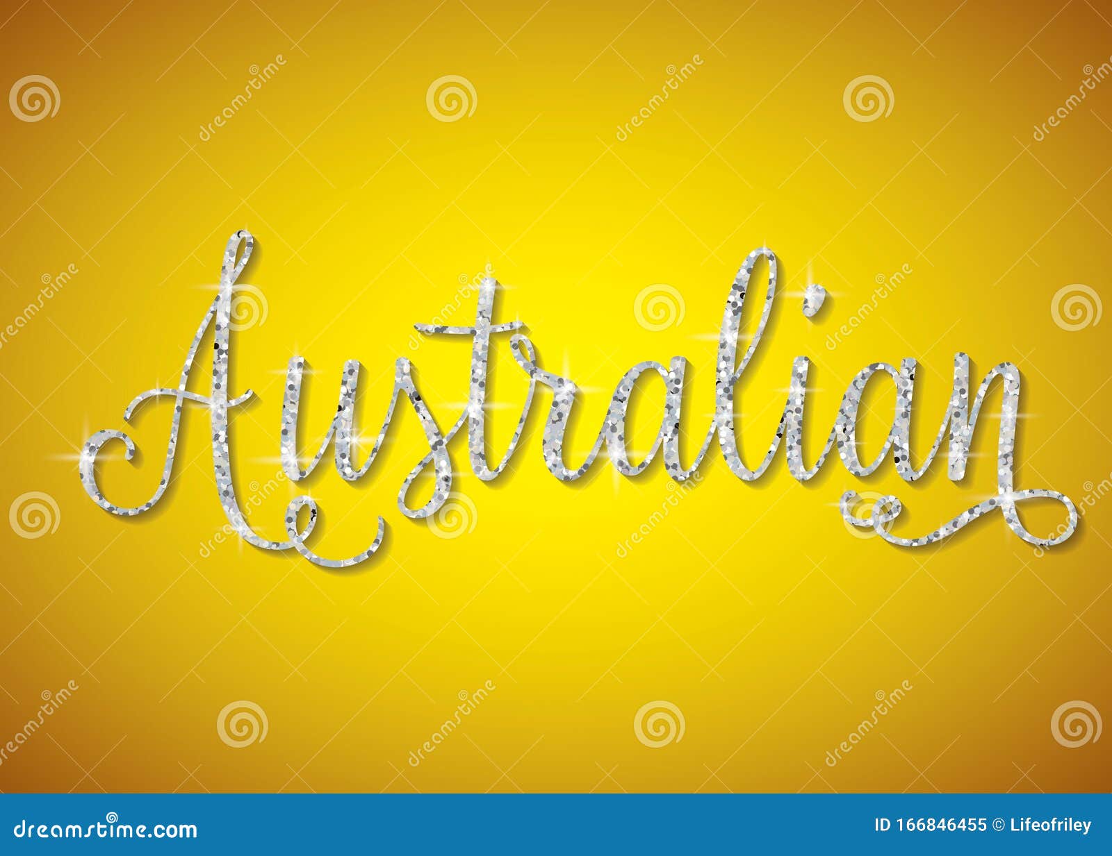 Shiny Iridescent Glitter Australia Text Stock Vector - Illustration of ...