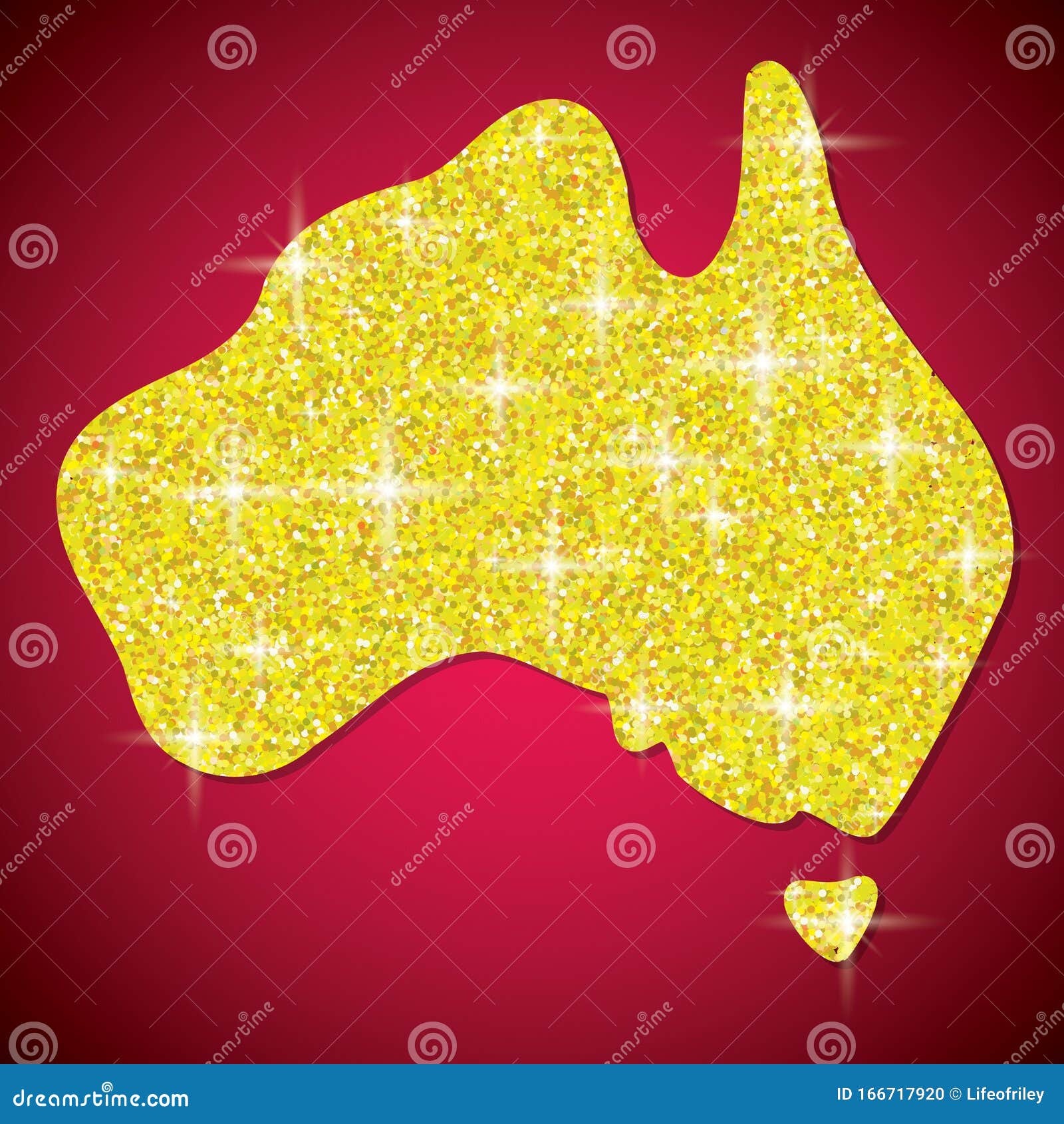 Shiny Iridescent Glitter Australian Map Stock Vector - Illustration of ...
