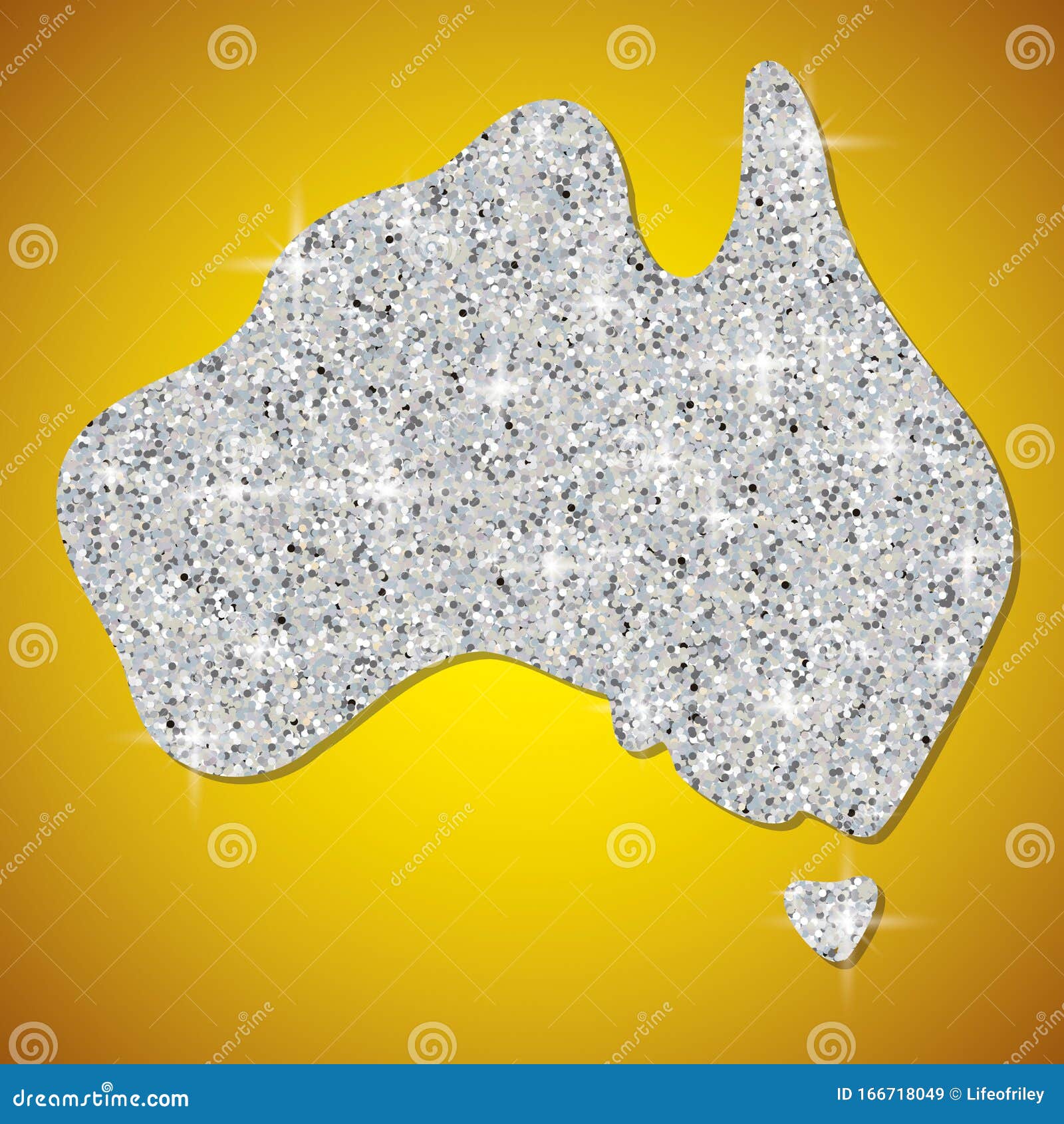 Shiny Iridescent Glitter Australian Map Stock Vector - Illustration of ...
