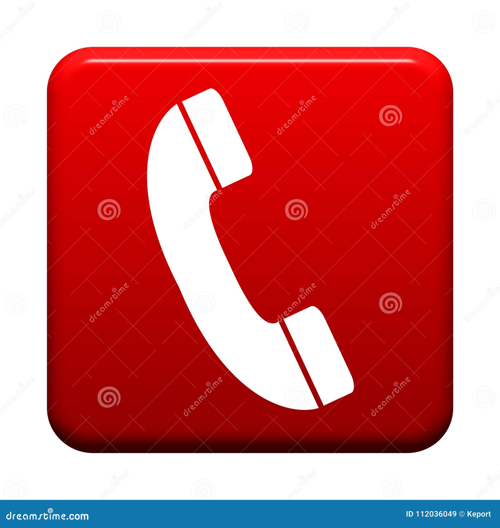Red Button: Hotline Icon stock illustration. Illustration of symbol ...
