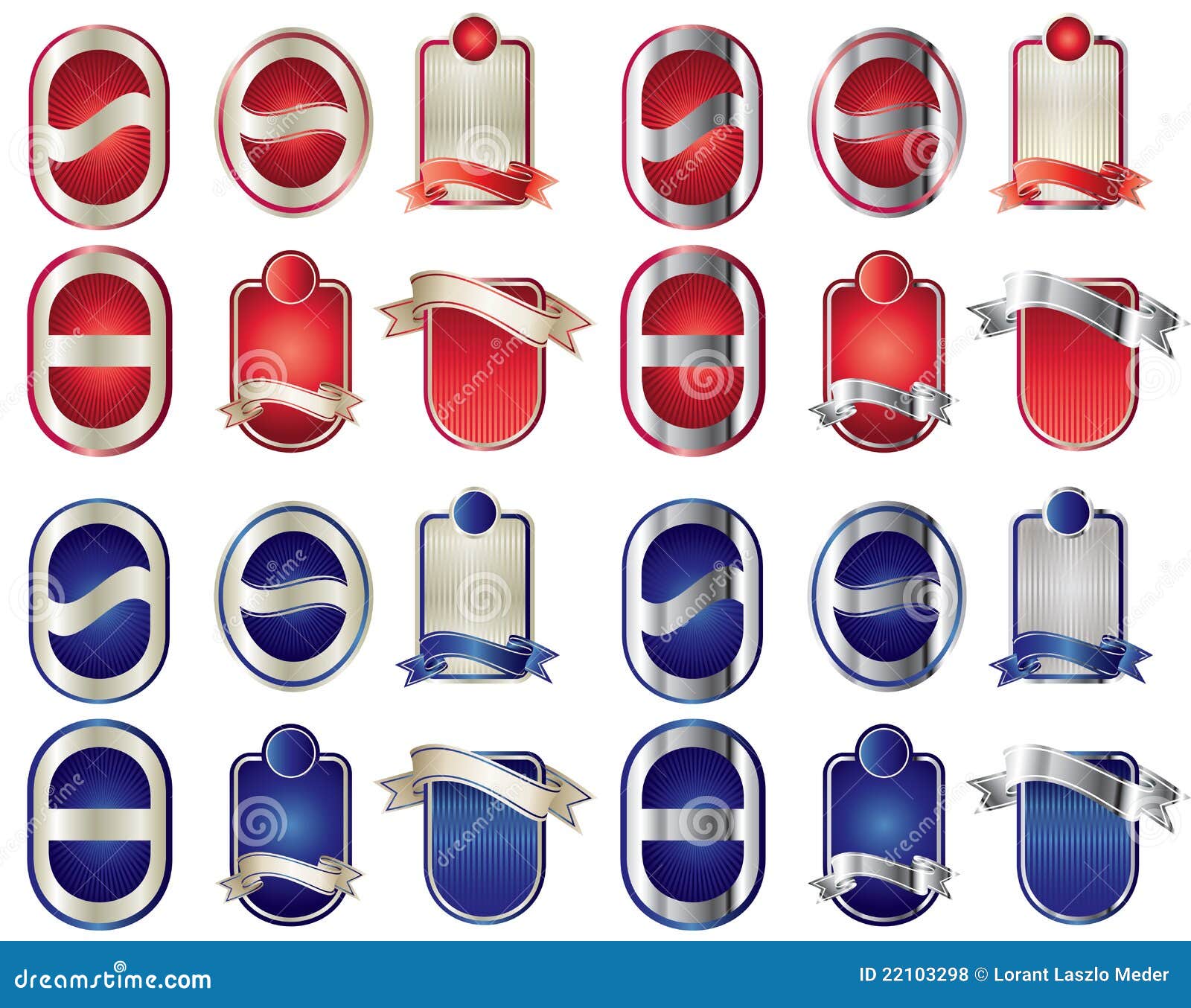 Shiny label set stock vector. Illustration of ornament - 22103298