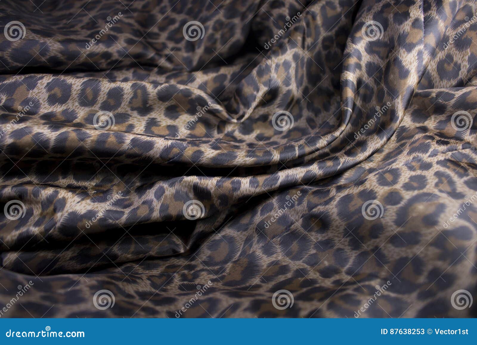 Shiny leopard fabric cloth stock image. Image of furry - 87638253